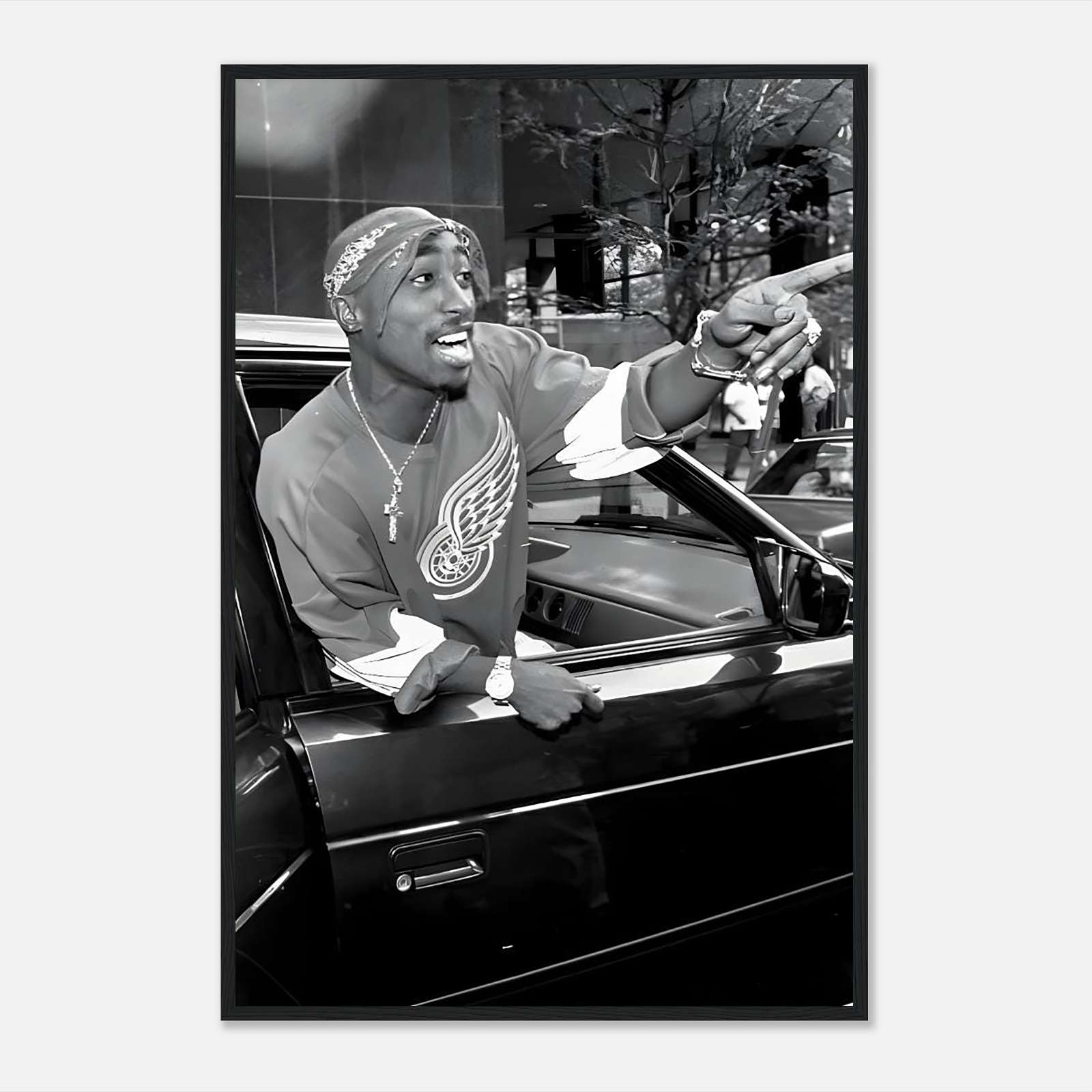 2Pac Poster, Tupac Shakur Street Photo Art, Hip Hop Legend Wall Decor ...