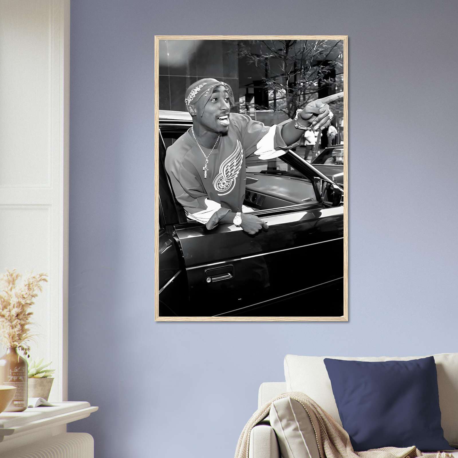 2Pac Poster, Tupac Shakur Street Photo Art, Hip Hop Legend Wall Decor ...