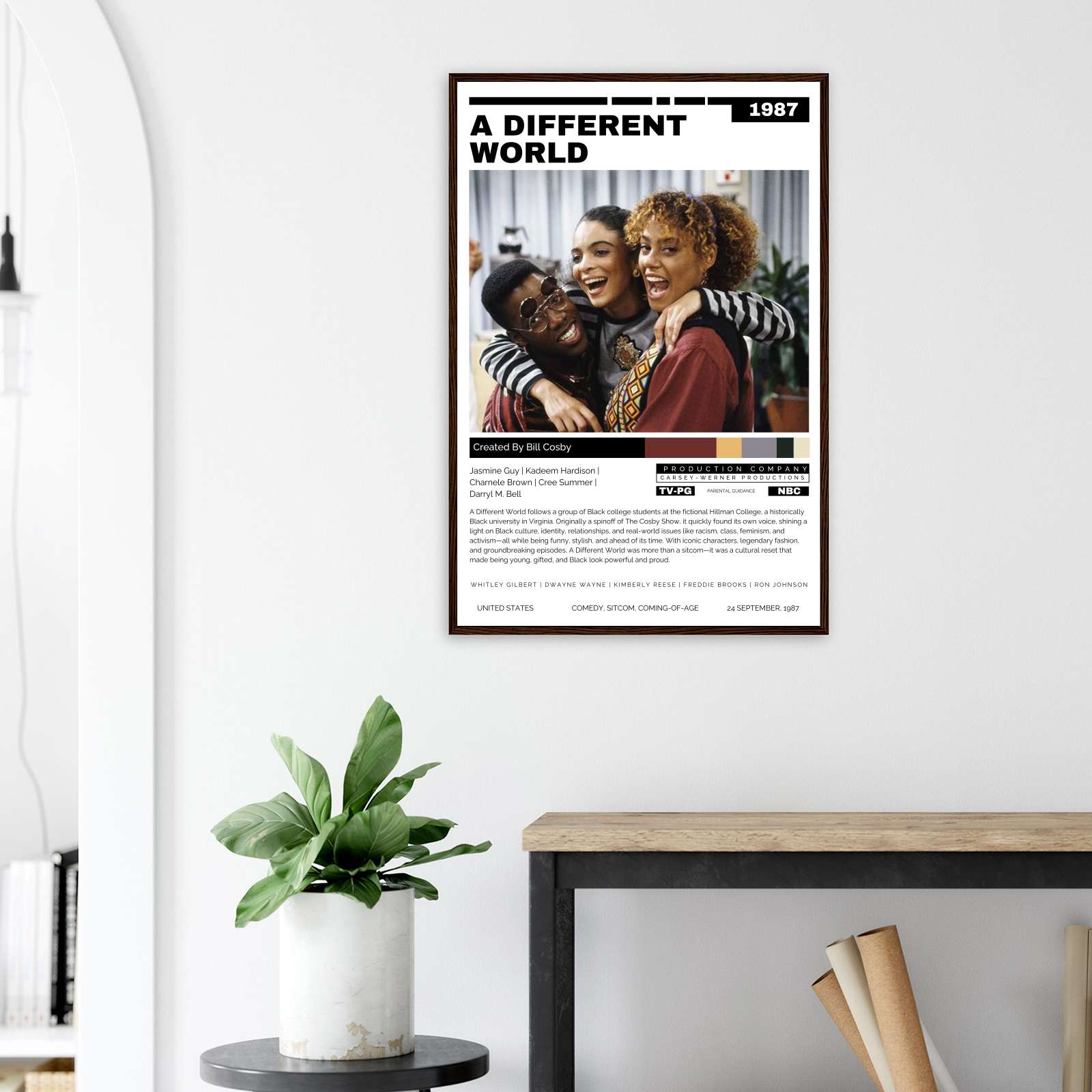 A Different World Tv Series Poster, Vintage Tv Series Poster, Full-Size ...