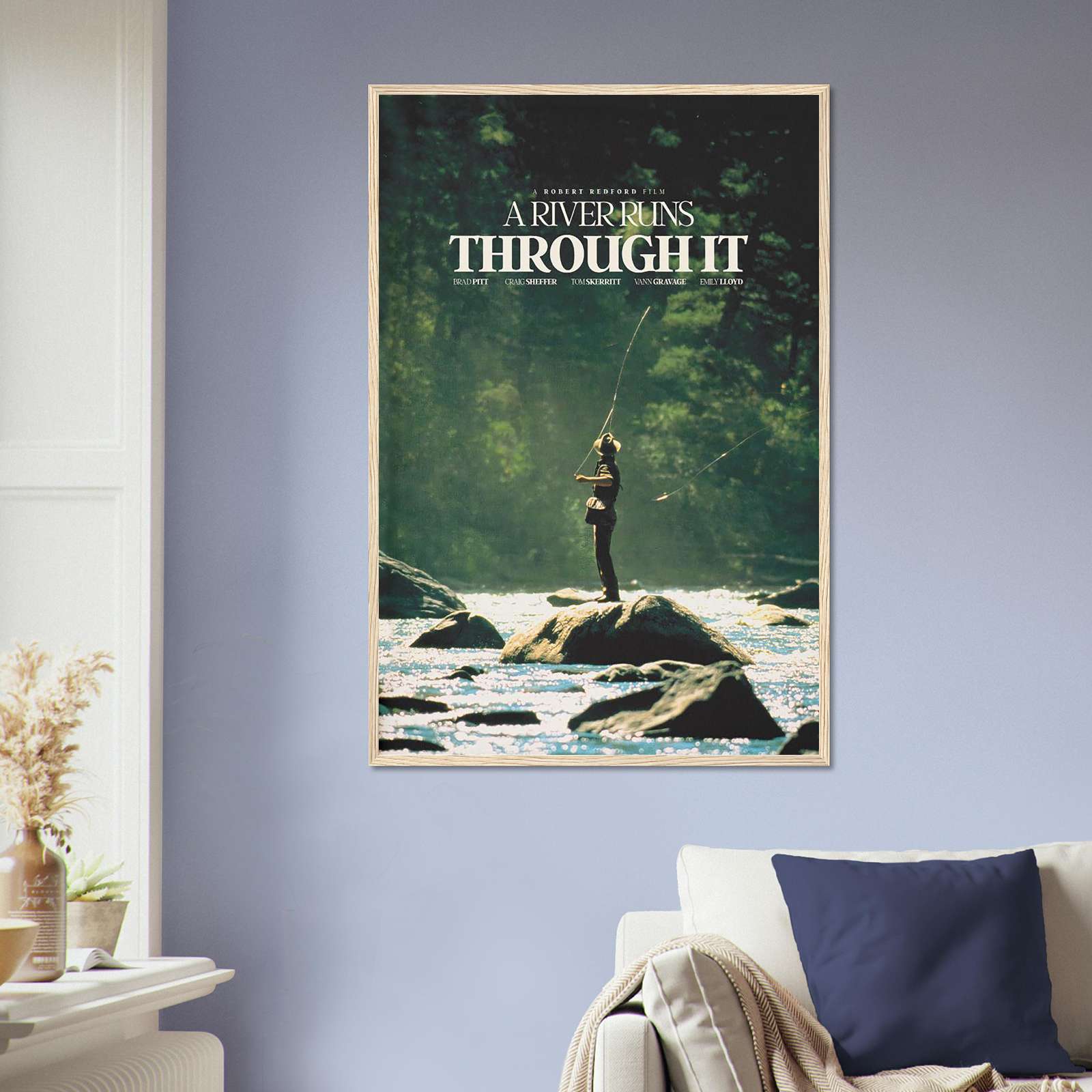 A River Runs Through It Poster, Vintage Movie Poster, Full-Size Poster ...