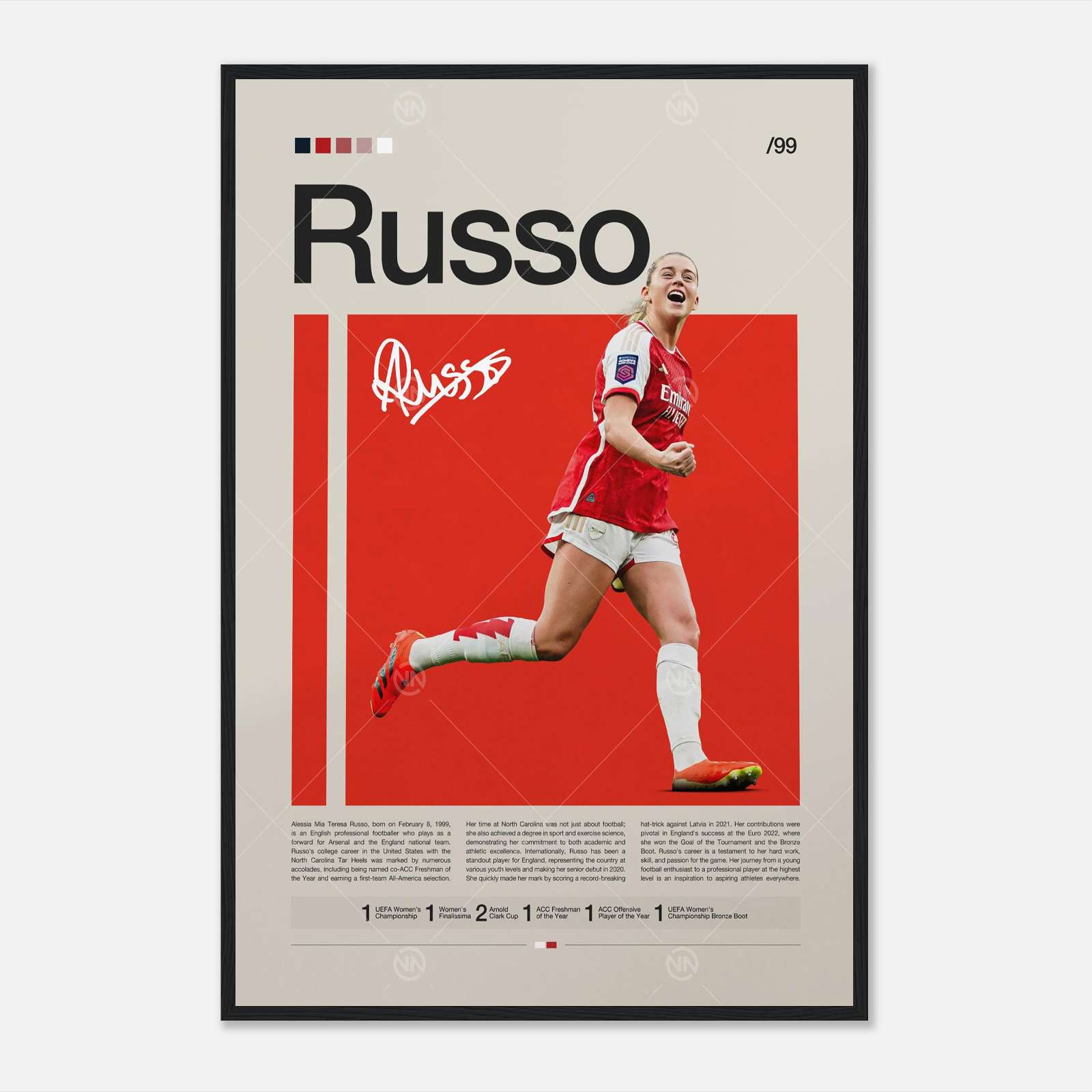 Alessia Russo Poster, Sports Poster, Football Player Poster, Full-Size ...