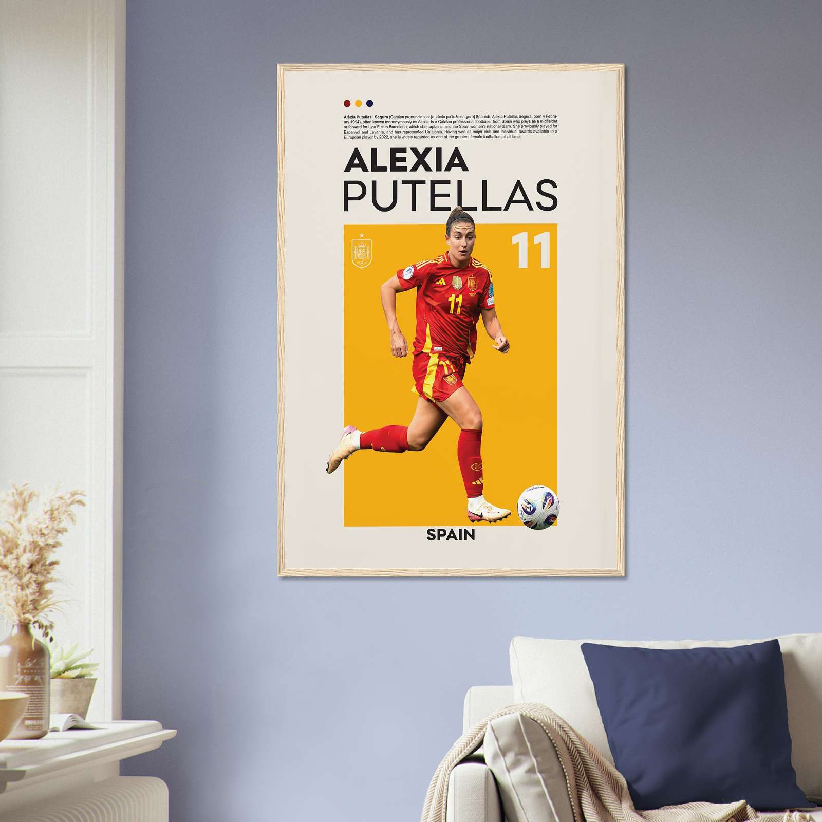 Alexia Putellas Poster, Spain Poster, Football Player Poster, Full-Size ...