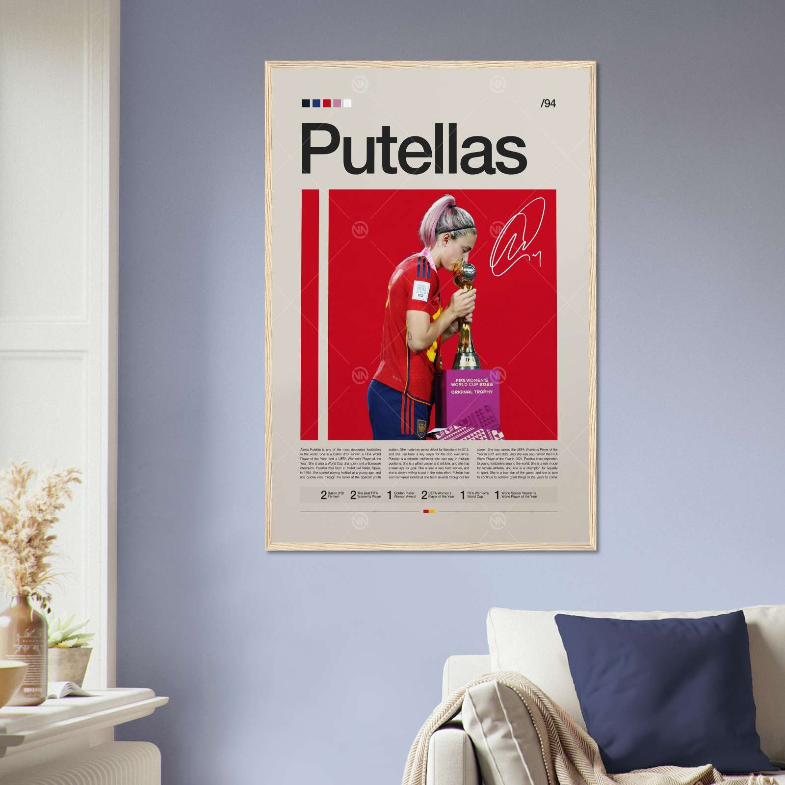 Alexia Putellas Poster, Spanish Woman Footballer, Sports Poster ...