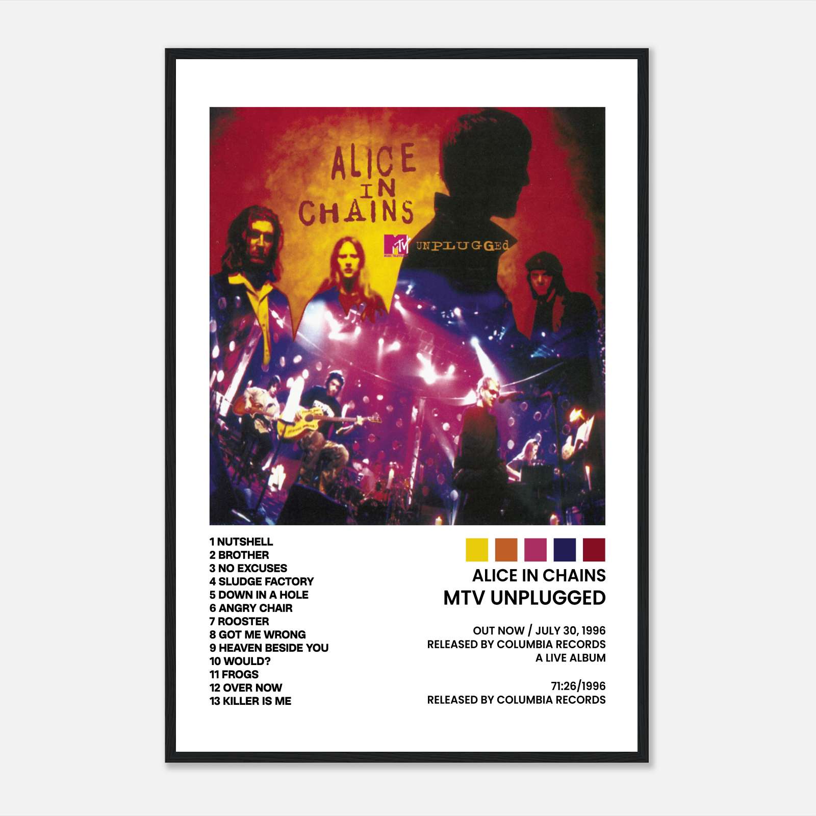 Alice In Chains Posters, Mtv Unplugged Poster, Album Poster, Full-Size ...