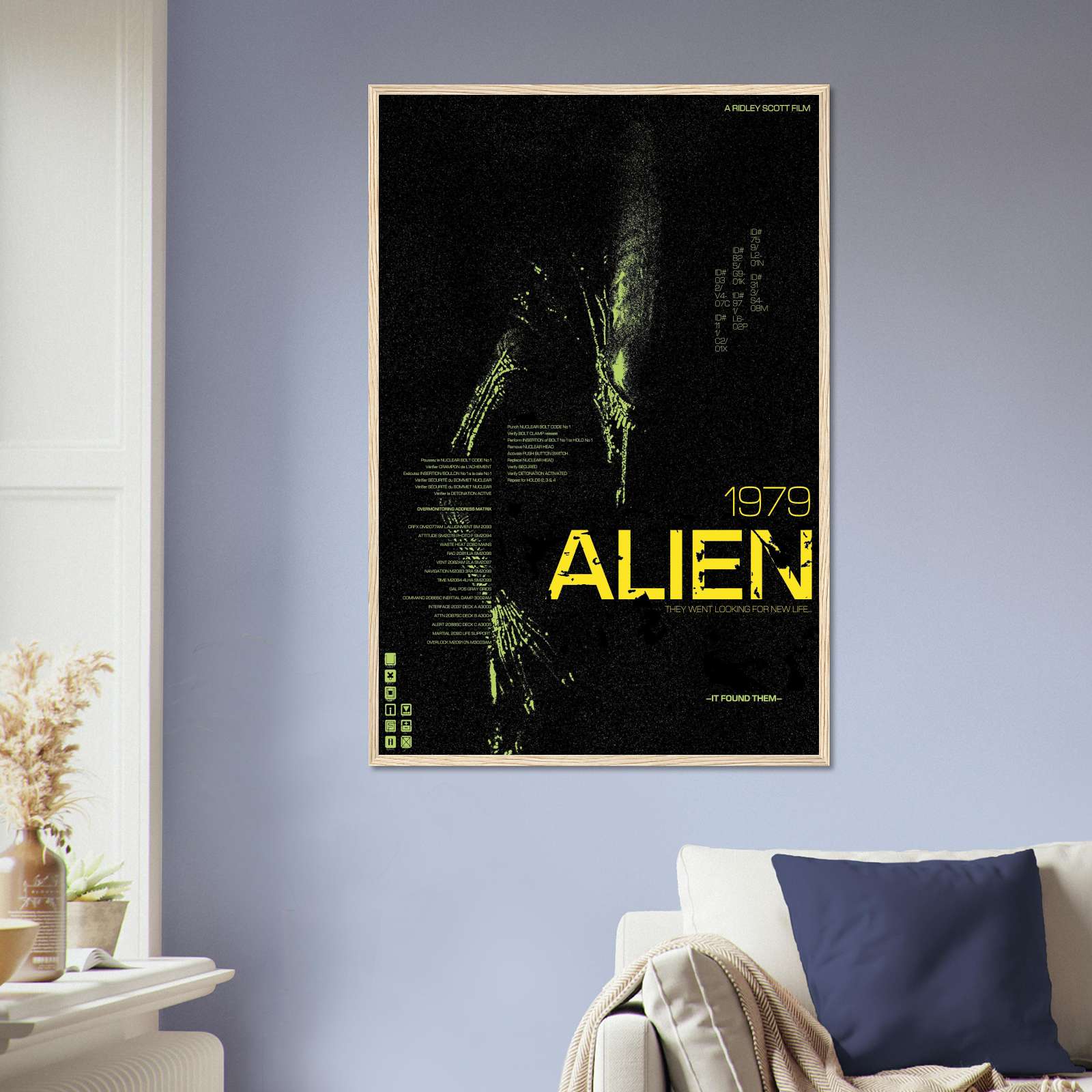 Alien Movie Poster, Alien 1979 Movie Poster, Alien Film Poster, Sci Fi ...