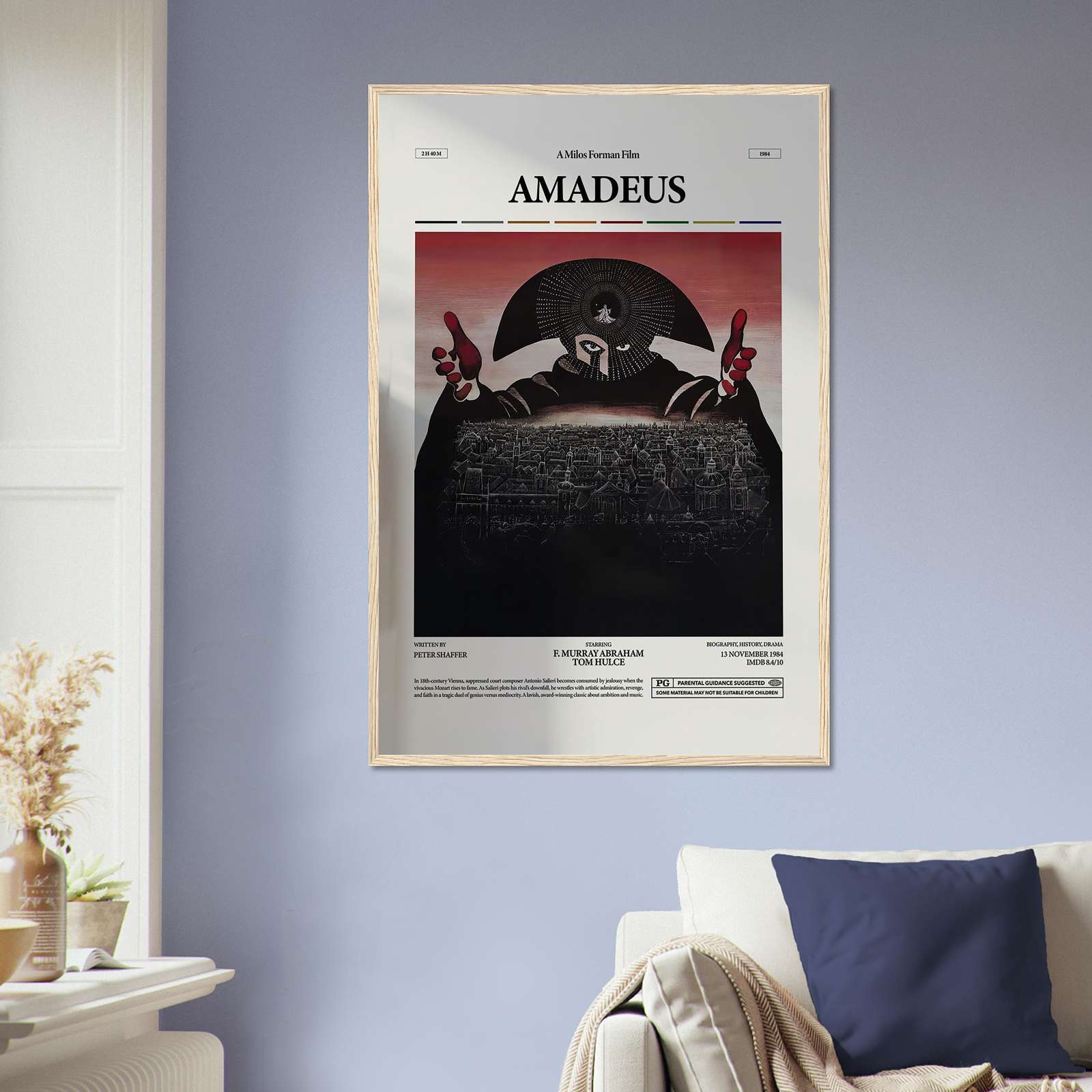 Amadeus Movie Poster, Amadeus Film Poster, Vintage Movie Poster 1, Full ...