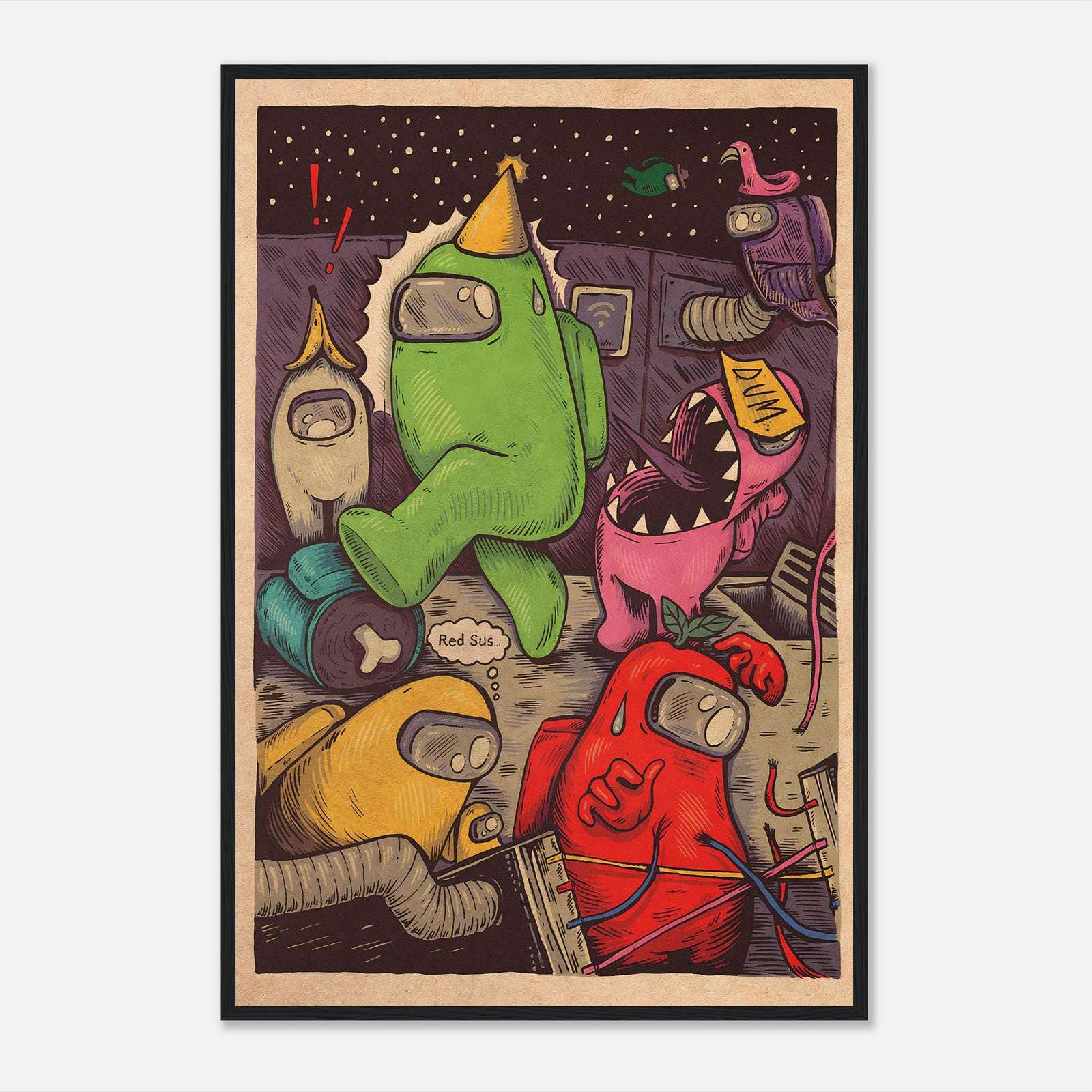 Among Us Poster, Gaming Poster, Full-Size Poster, Ready to Hang - Citiesbox