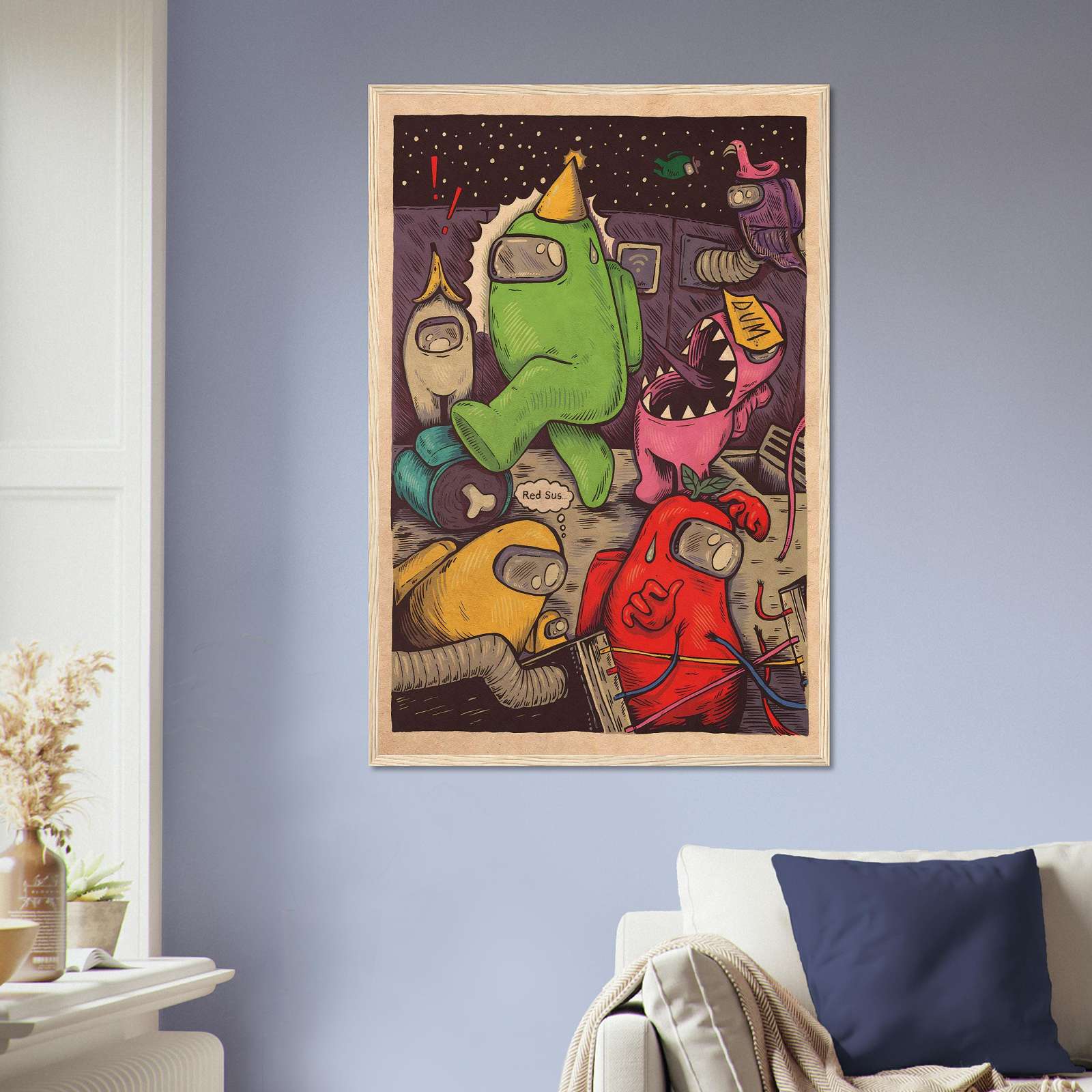 Among Us Poster, Gaming Poster, Full-Size Poster, Ready to Hang - Citiesbox