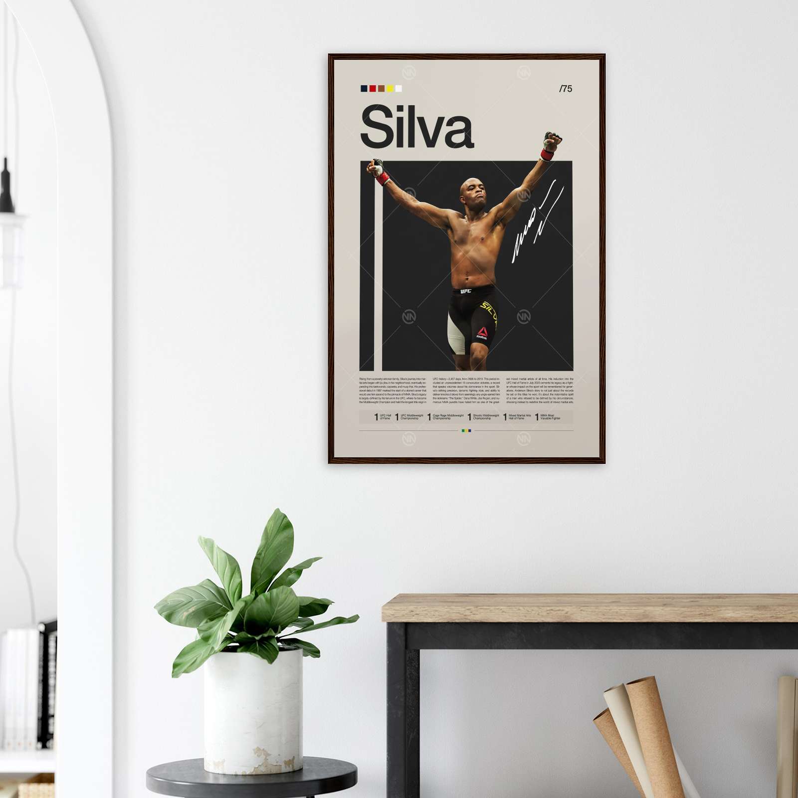 Anderson Silva Poster, Mma Poster, Boxing Poster, Sports Poster, Full ...