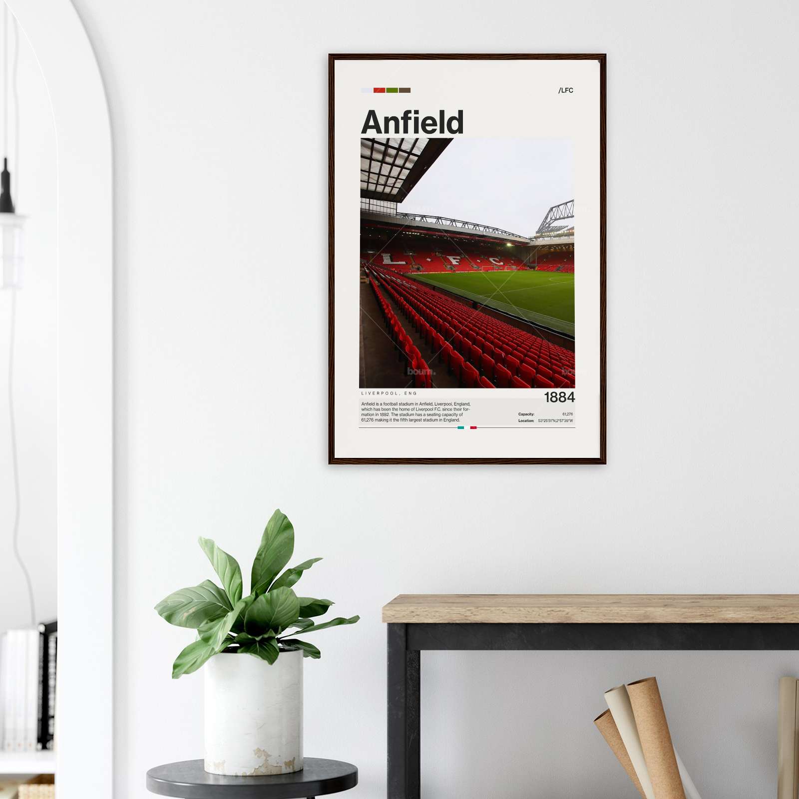 Anfield Stadium Full-Size Poster, Ready to Hang - Citiesbox