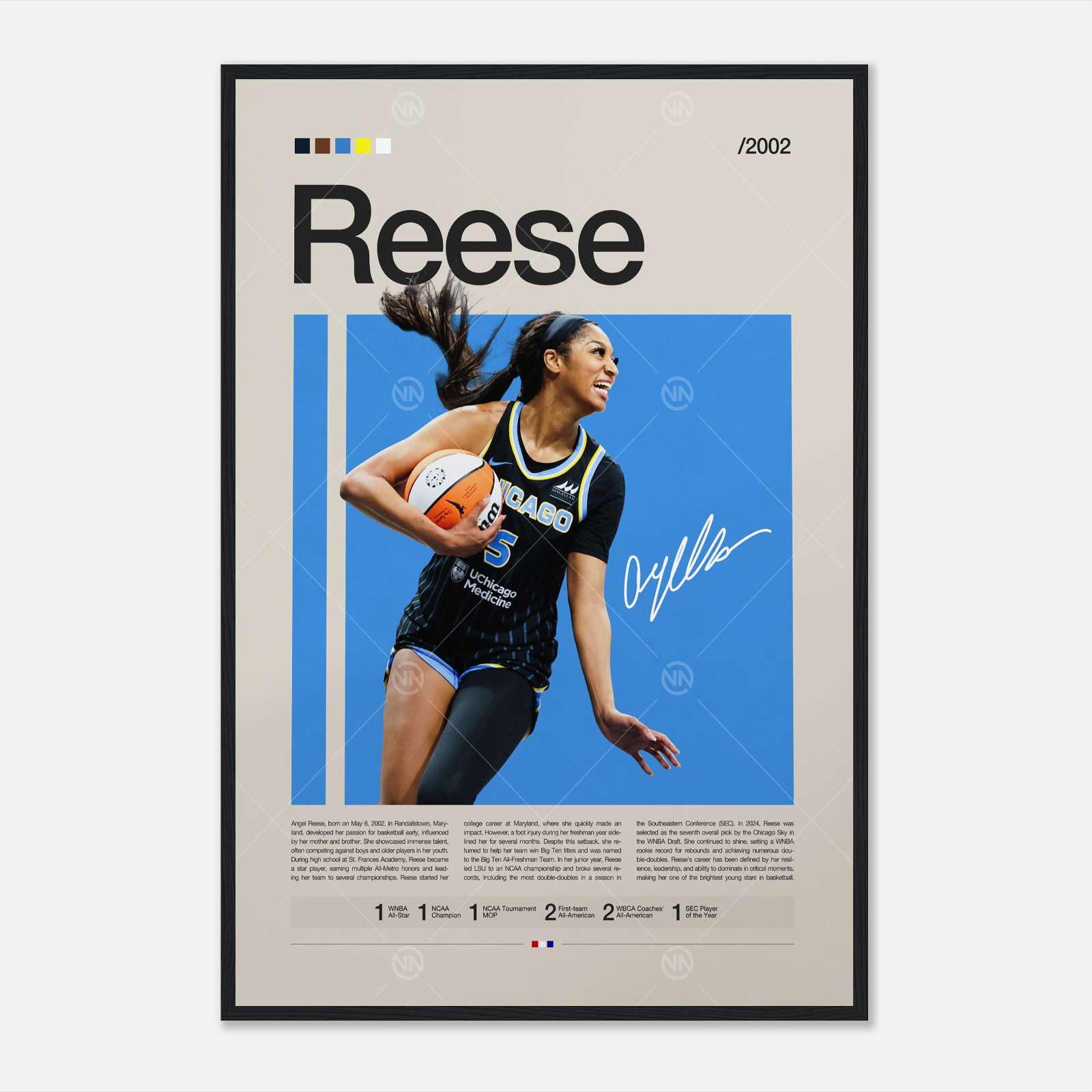 Angel Reese Poster, Sports Poster, Basketball Gift, Full-Size Poster ...