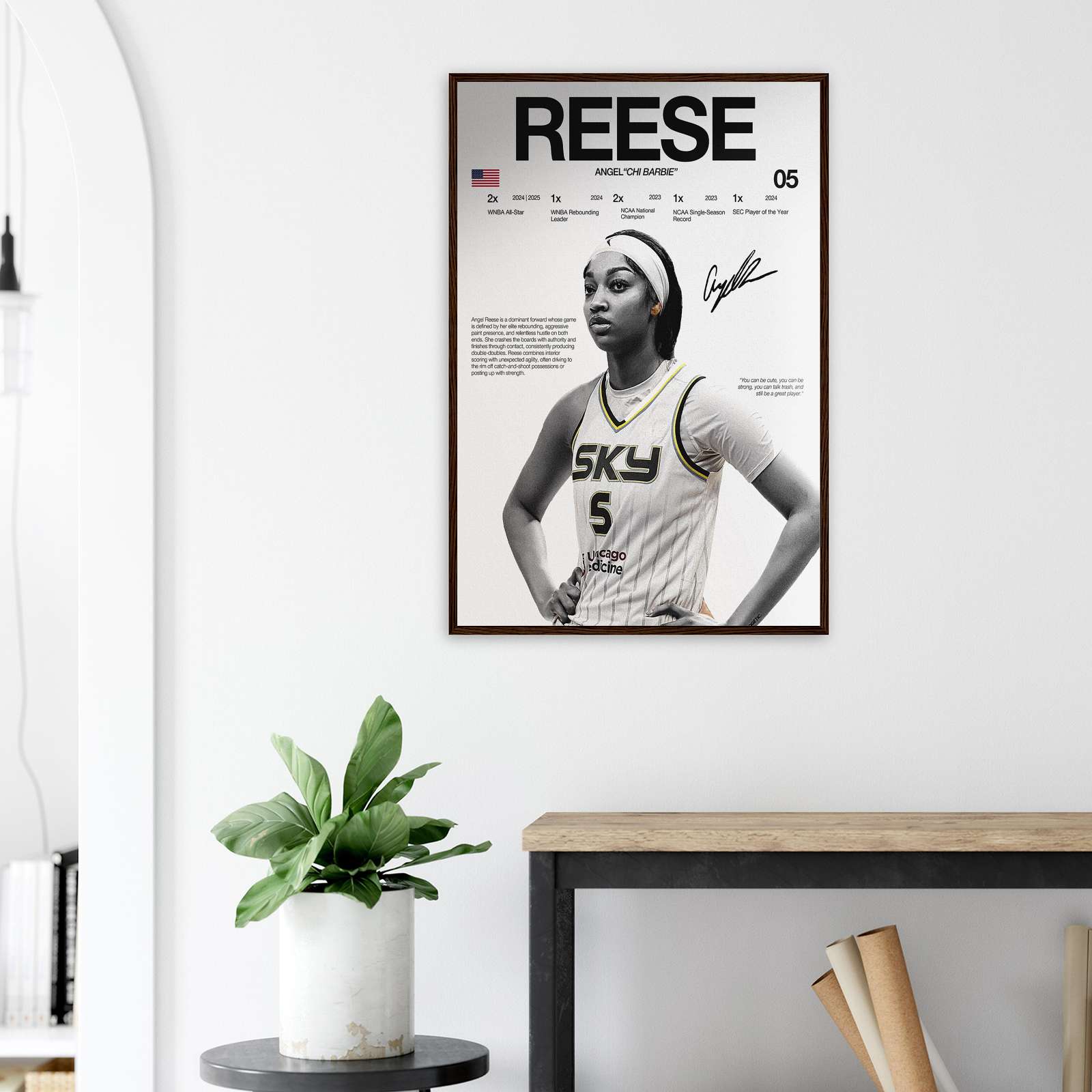 Angel Reese Poster, Sports Poster, Basketball Player Poster, Full-Size ...