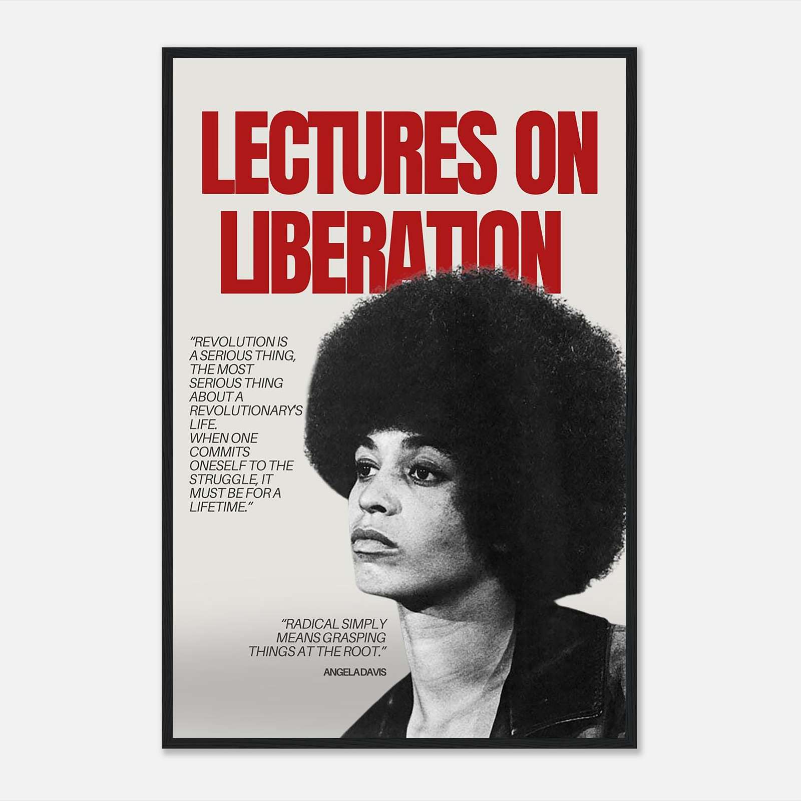 Angela Davis Poster, Lectures On Liberation Poster, Full-Size Poster ...