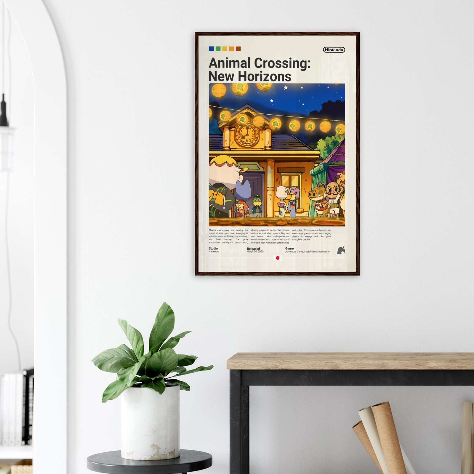 Animal Crossing Poster, Gaming Room Poster, Game Poster, Full-Size ...