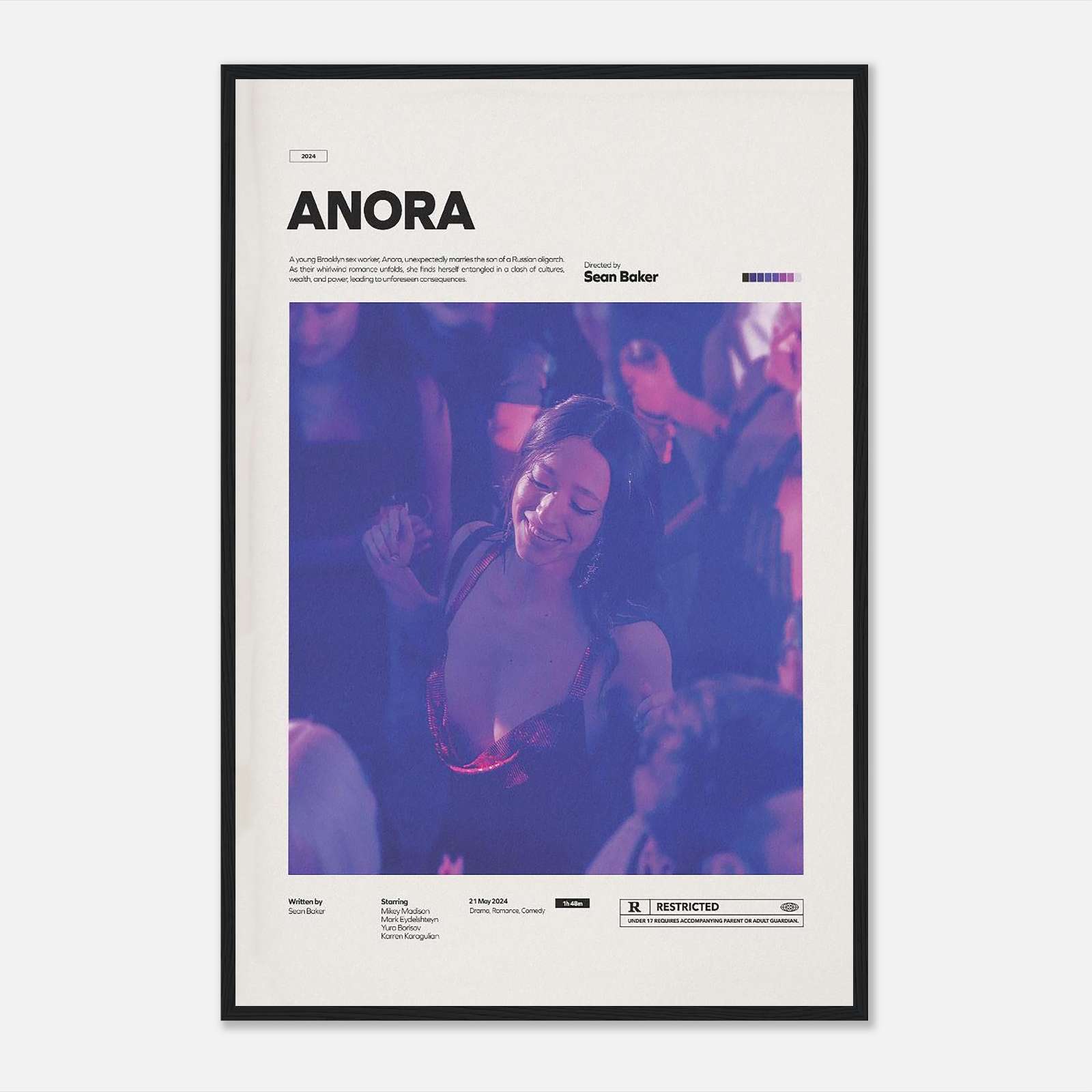 Anora Movie Poster, Anora Film Poster, Classic Movie Poster, Full-Size ...