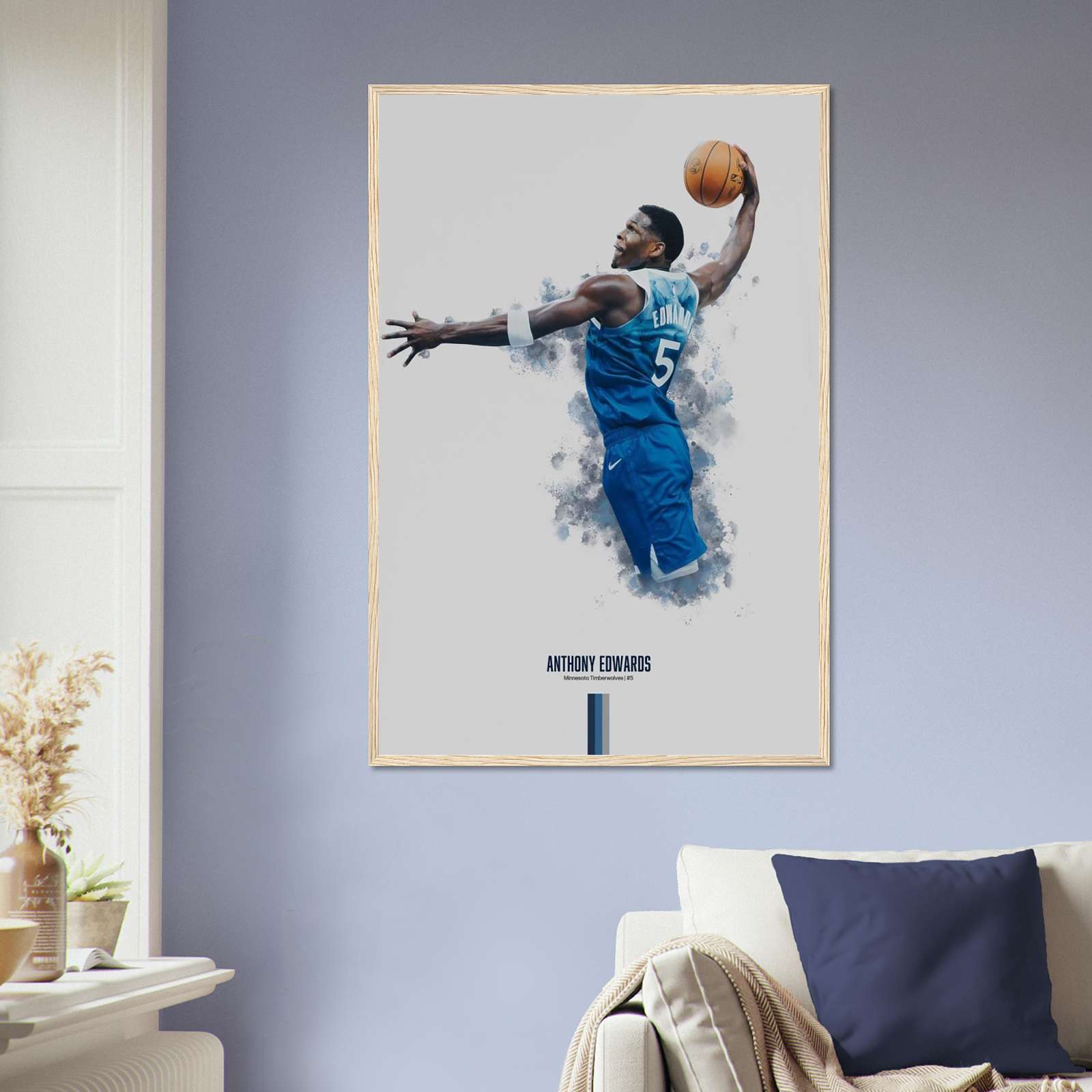 Anthony Edwards Poster, Basketball Poster, Full-Size Poster, Ready to ...
