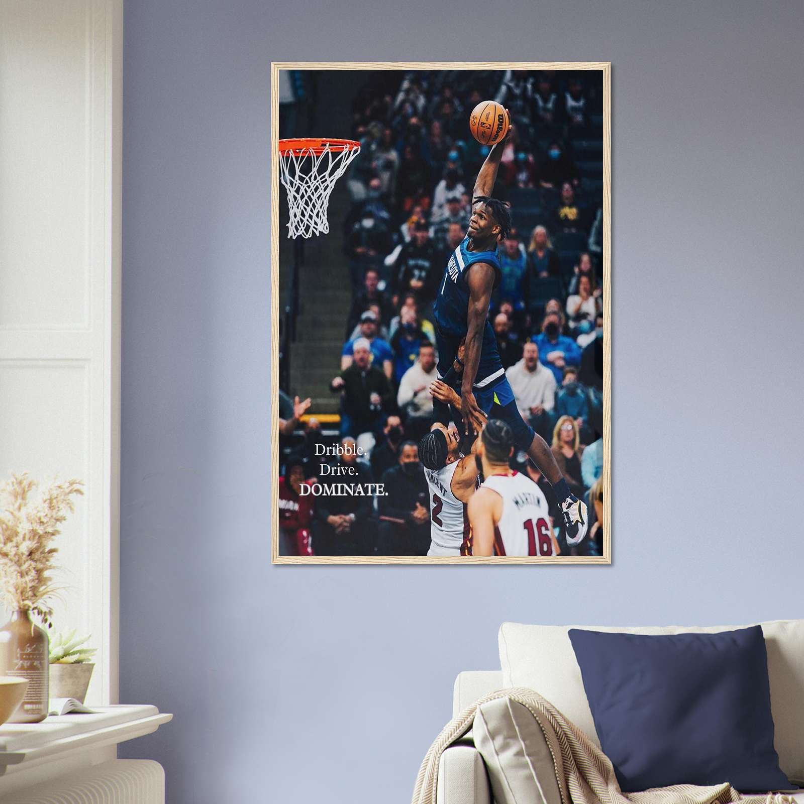 Anthony Edwards, Sports Poster, Basketball Poster, Full-Size Poster ...