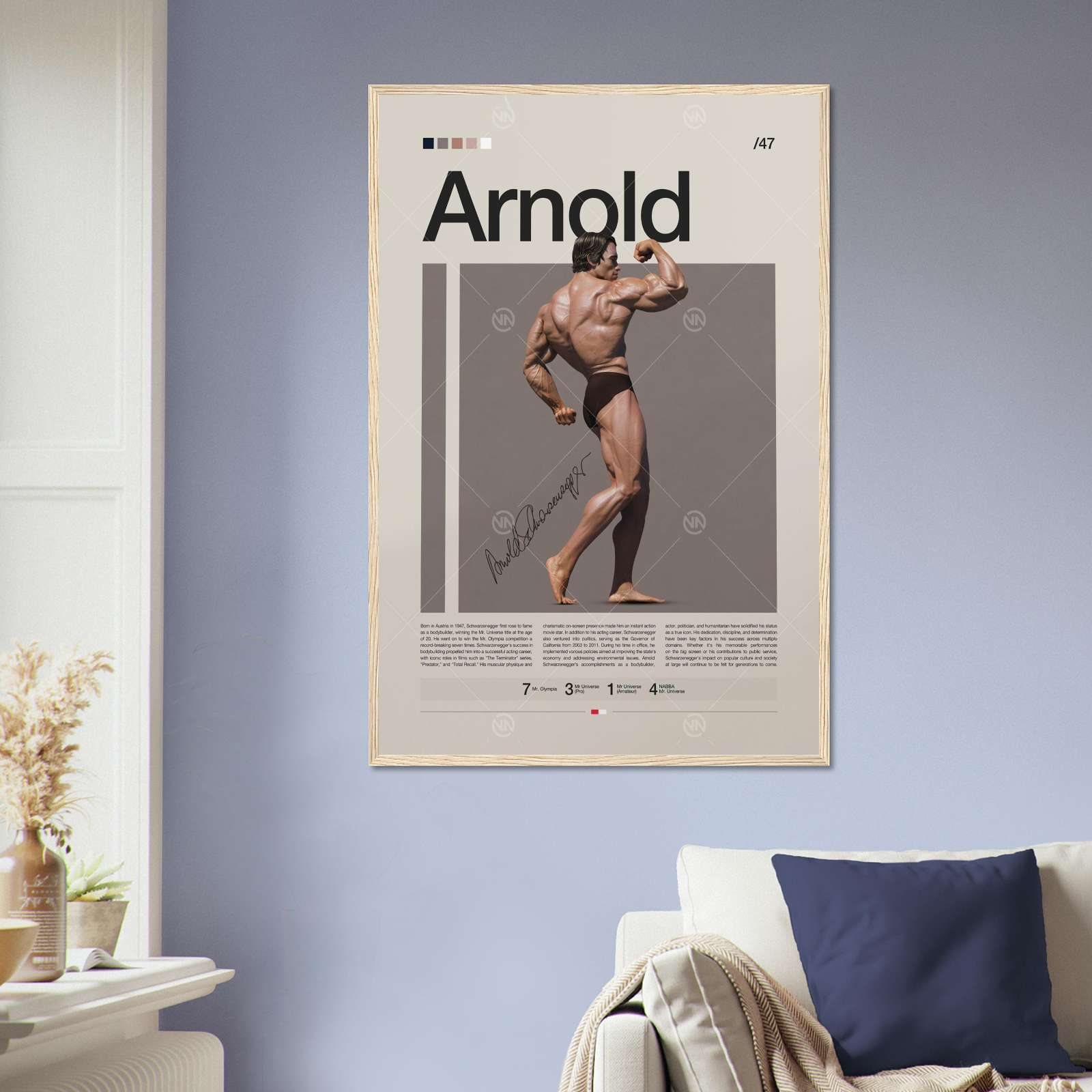 Arnold Schwarzenegger Poster, Bodybuilding Poster, Sports Poster, Full ...