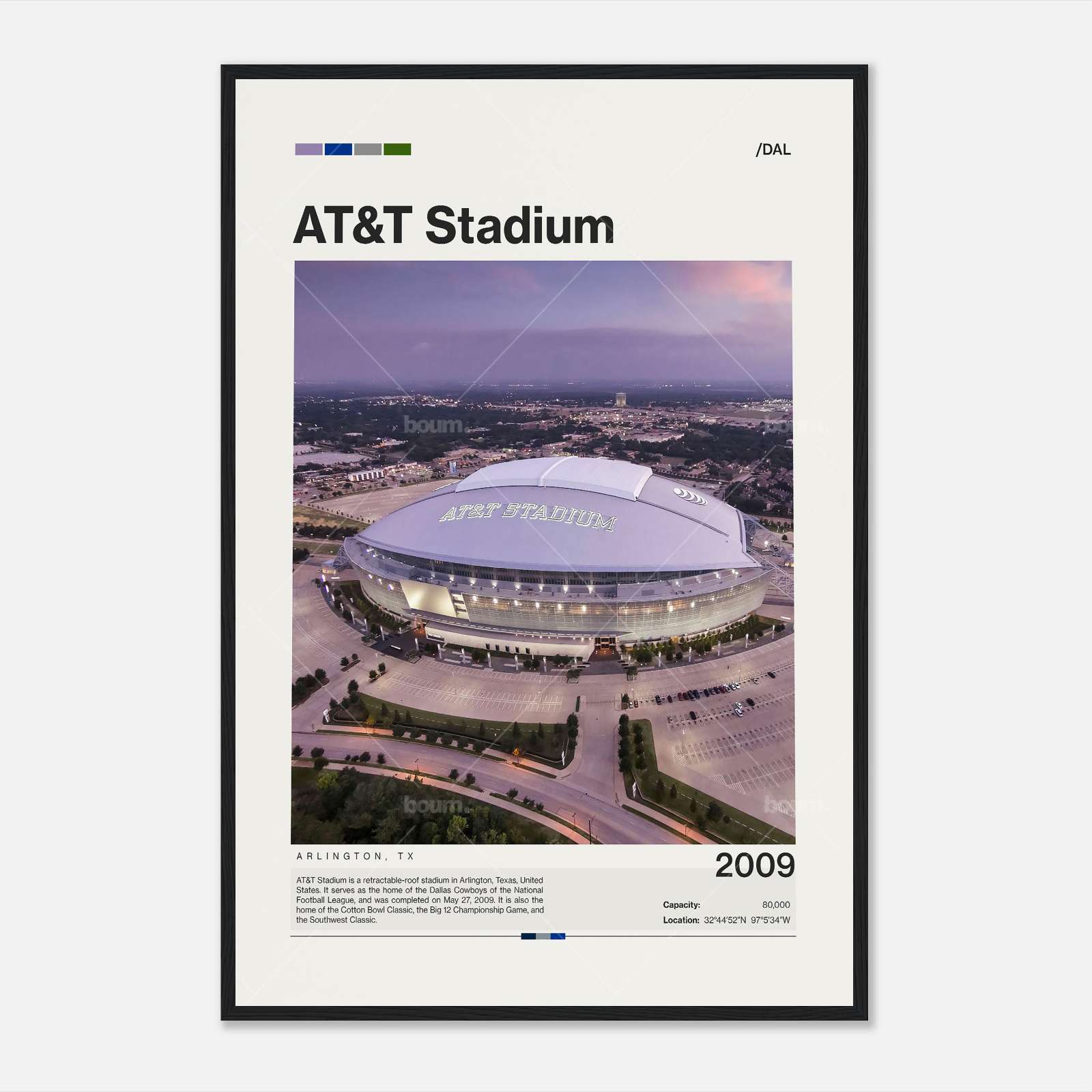 At&T Stadium Poster, Sports Poster, Stadium Poster, Full-Size Poster ...