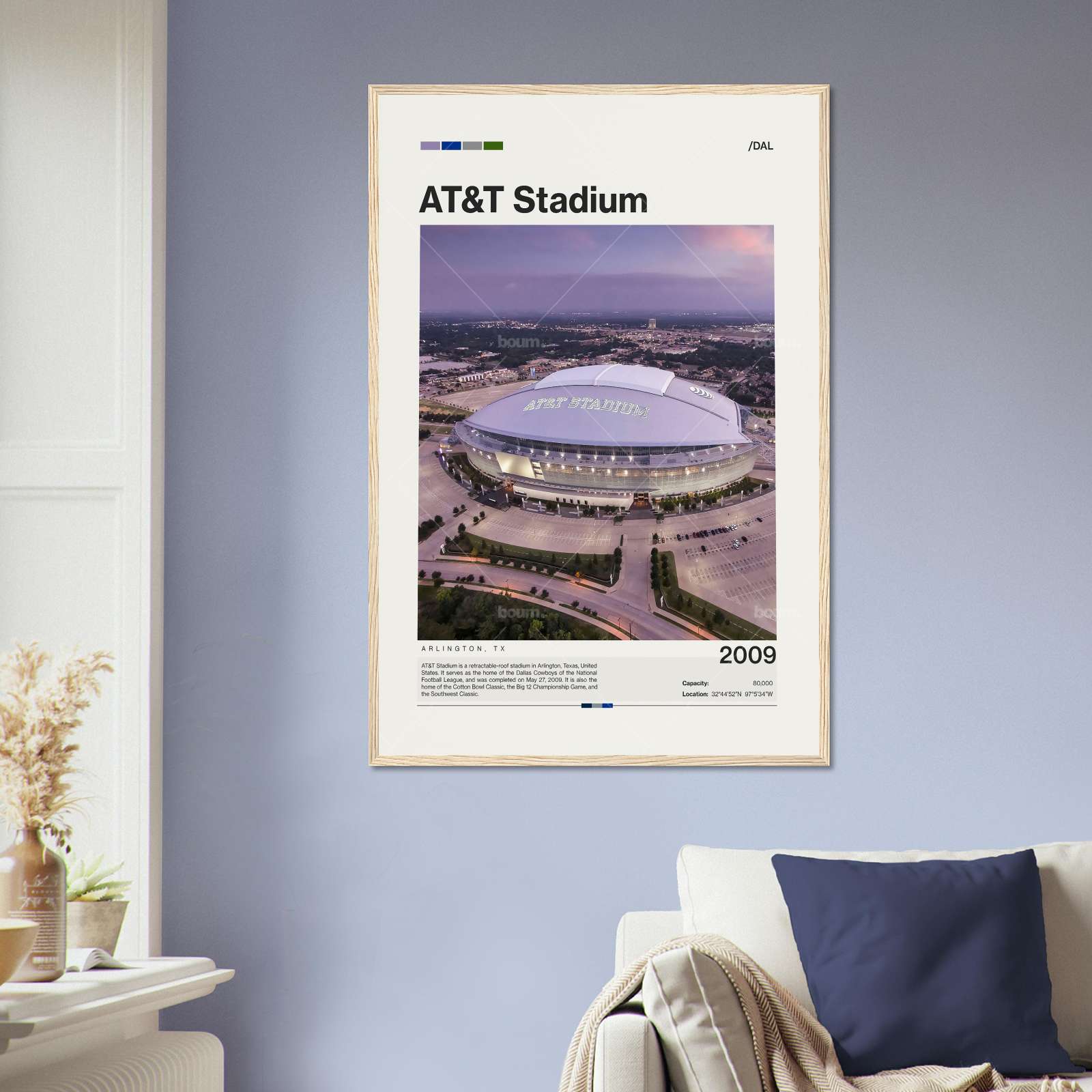 At&T Stadium Poster, Sports Poster, Stadium Poster, Full-Size Poster ...