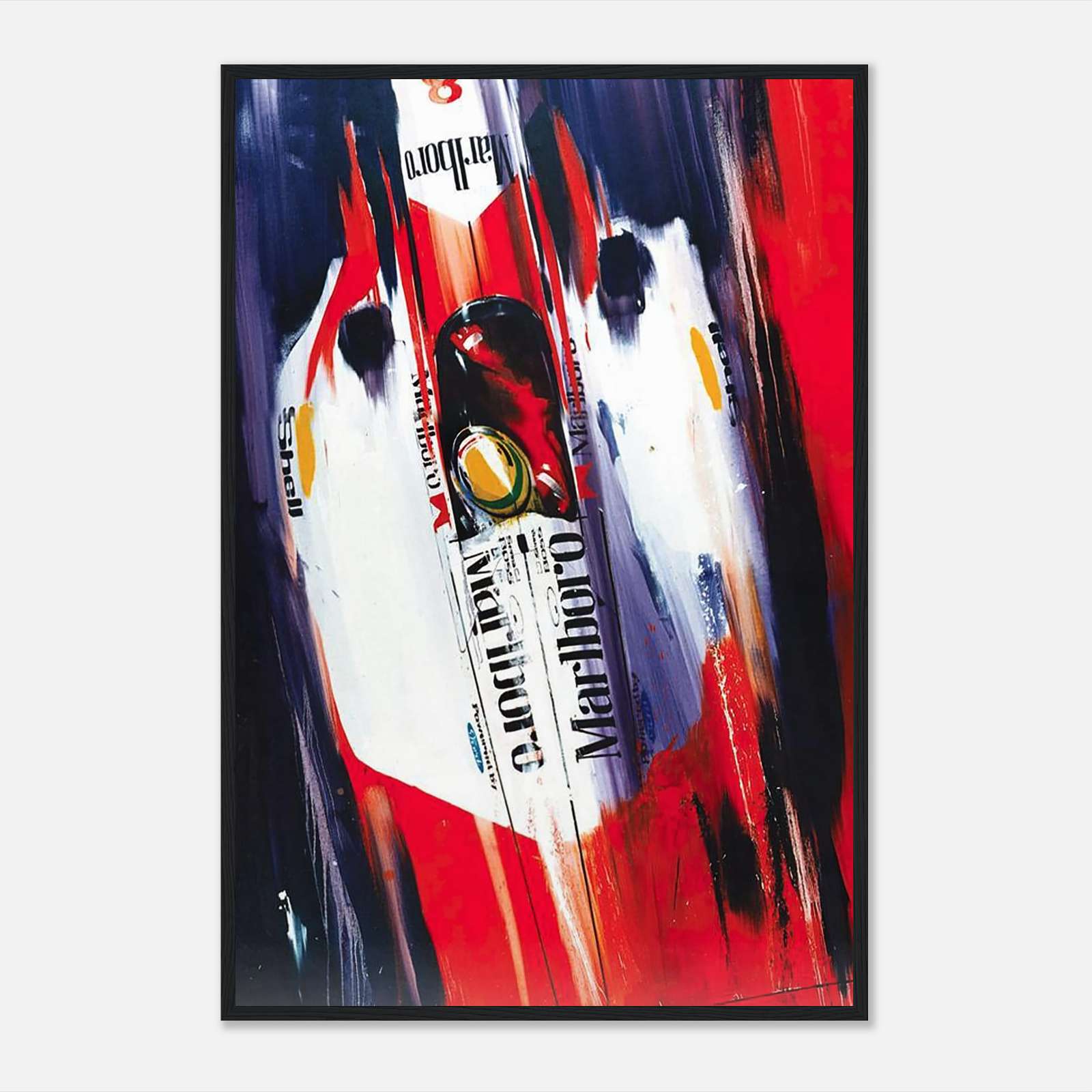 Ayrton Senna Poster, Formula 1 Poster, Ayrton Senna Fan Decor F1 Wall ...