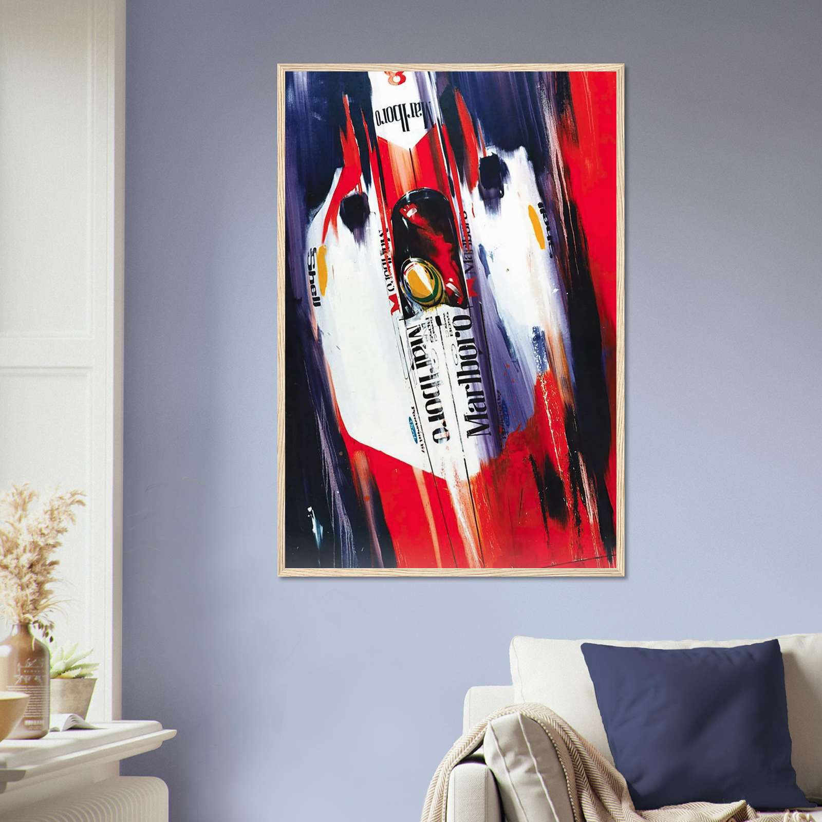 Ayrton Senna Poster, Formula 1 Poster, Ayrton Senna Fan Decor F1 Wall ...