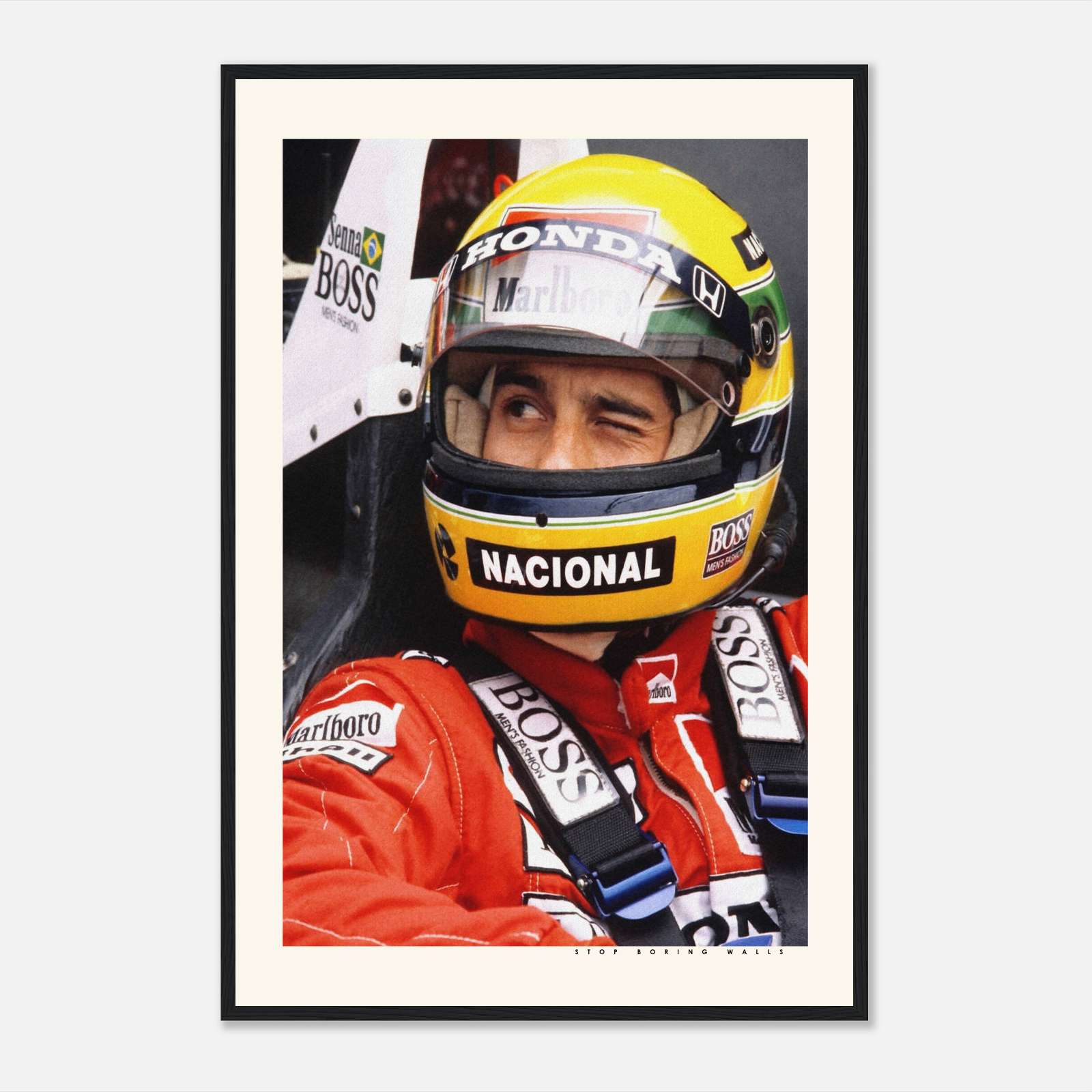 Ayrton Senna Poster, Formula One Poster, F1 Racing Poster, Motorsport ...