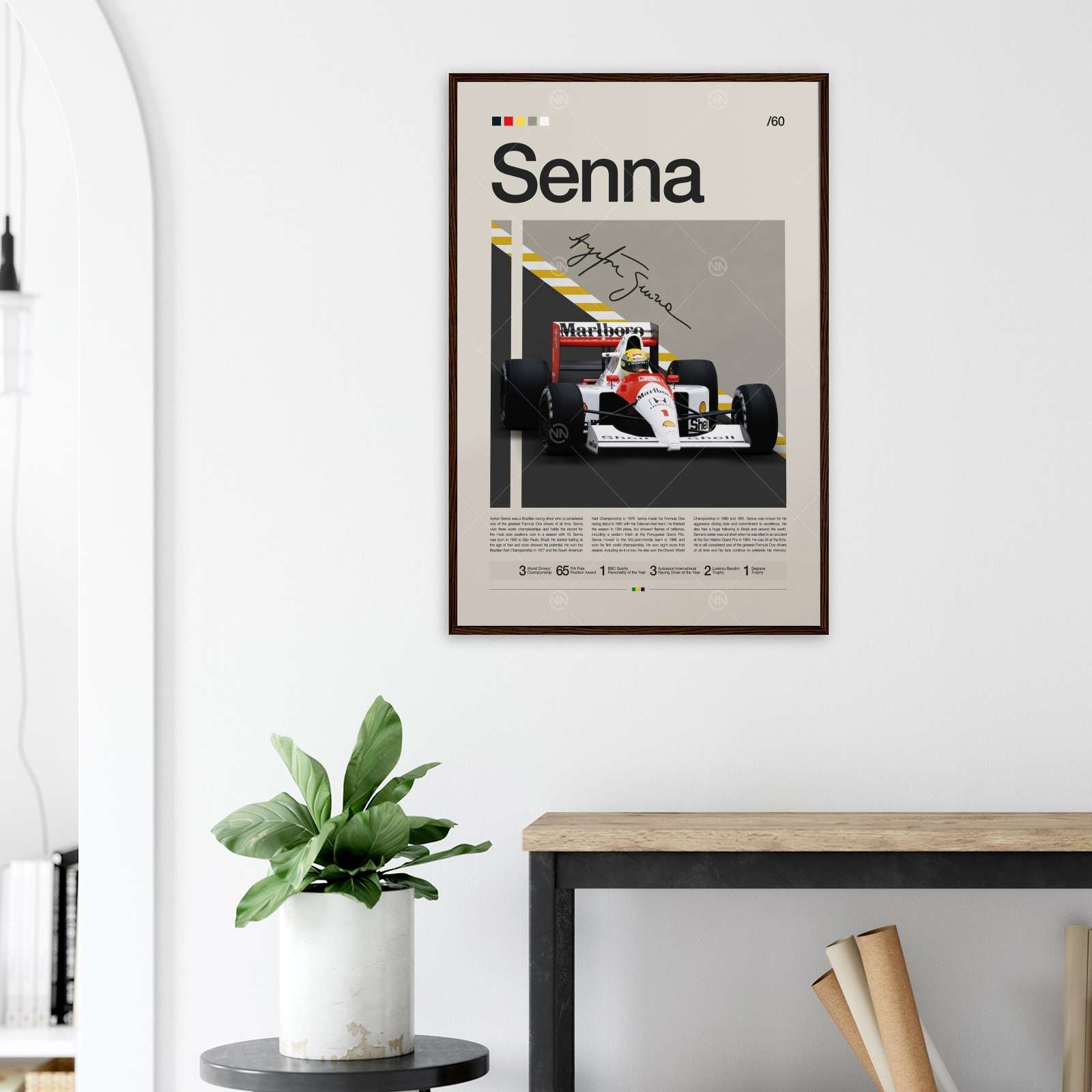 Ayrton Senna Poster, Full-Size Movie Poster, Ready to Hang - Citiesbox