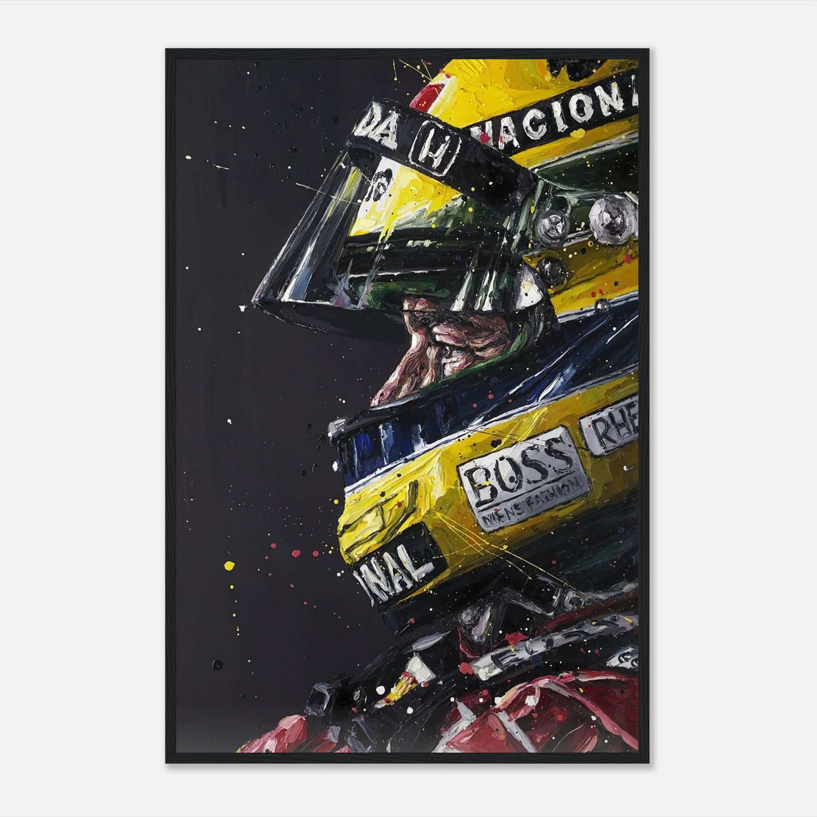 Ayrton Senna Poster, Sports Poster, Formula 1 Poster 3, Full-Size ...