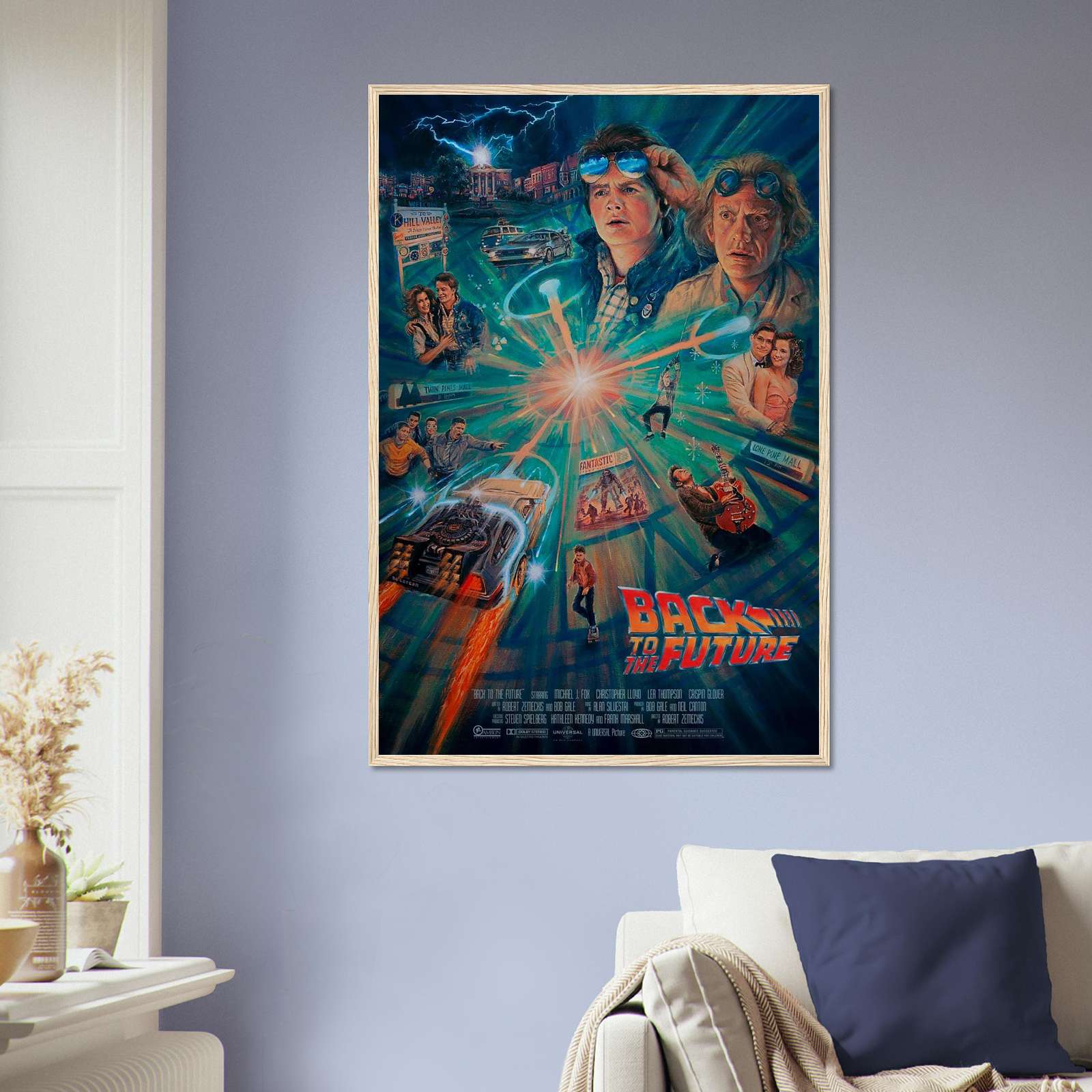 Back To The Future Poster, Robert Zemeckis Movie Poster, Full-Size ...