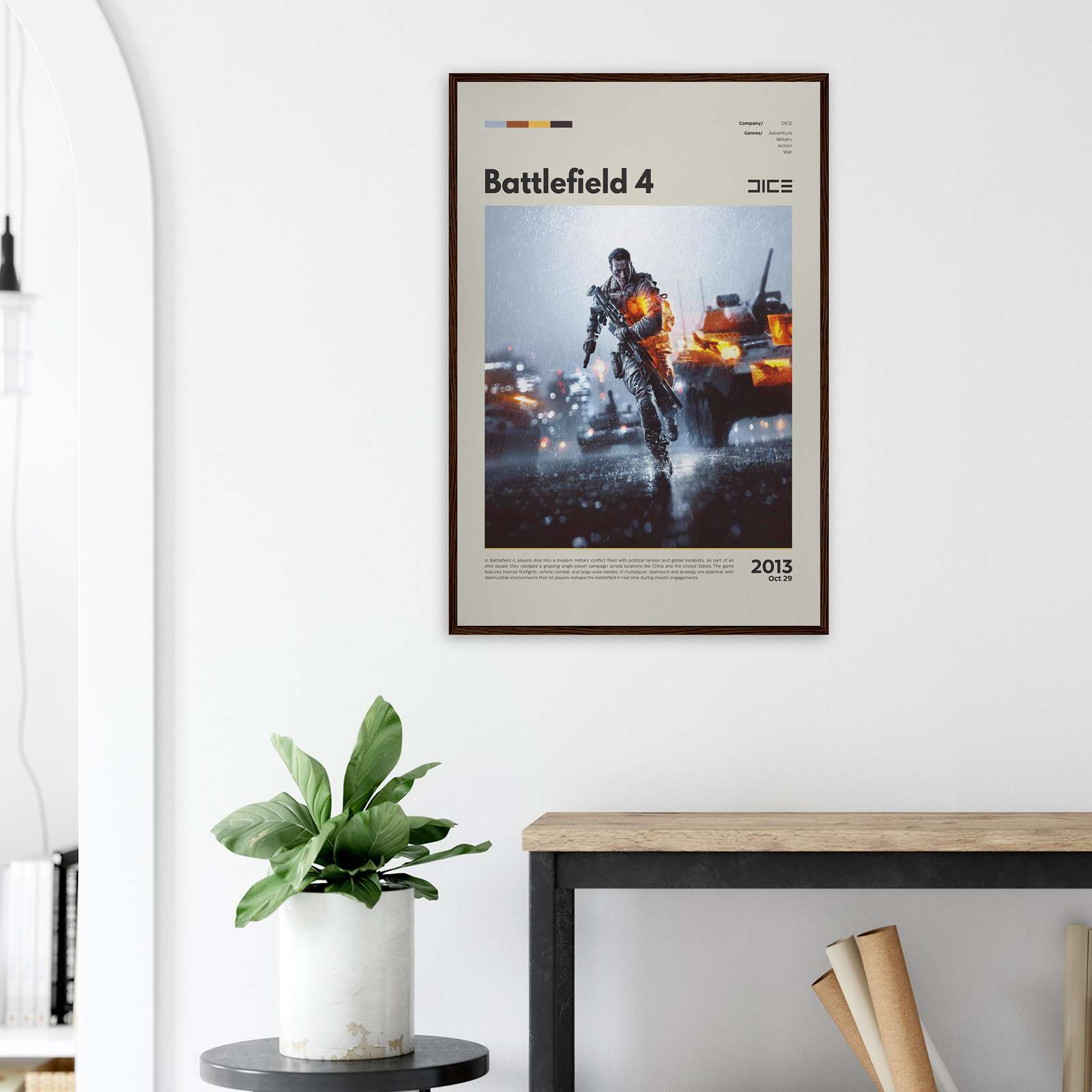 Battlefield 4 Poster, Video Game Poster, Gaming Room Poster, Full-Size ...