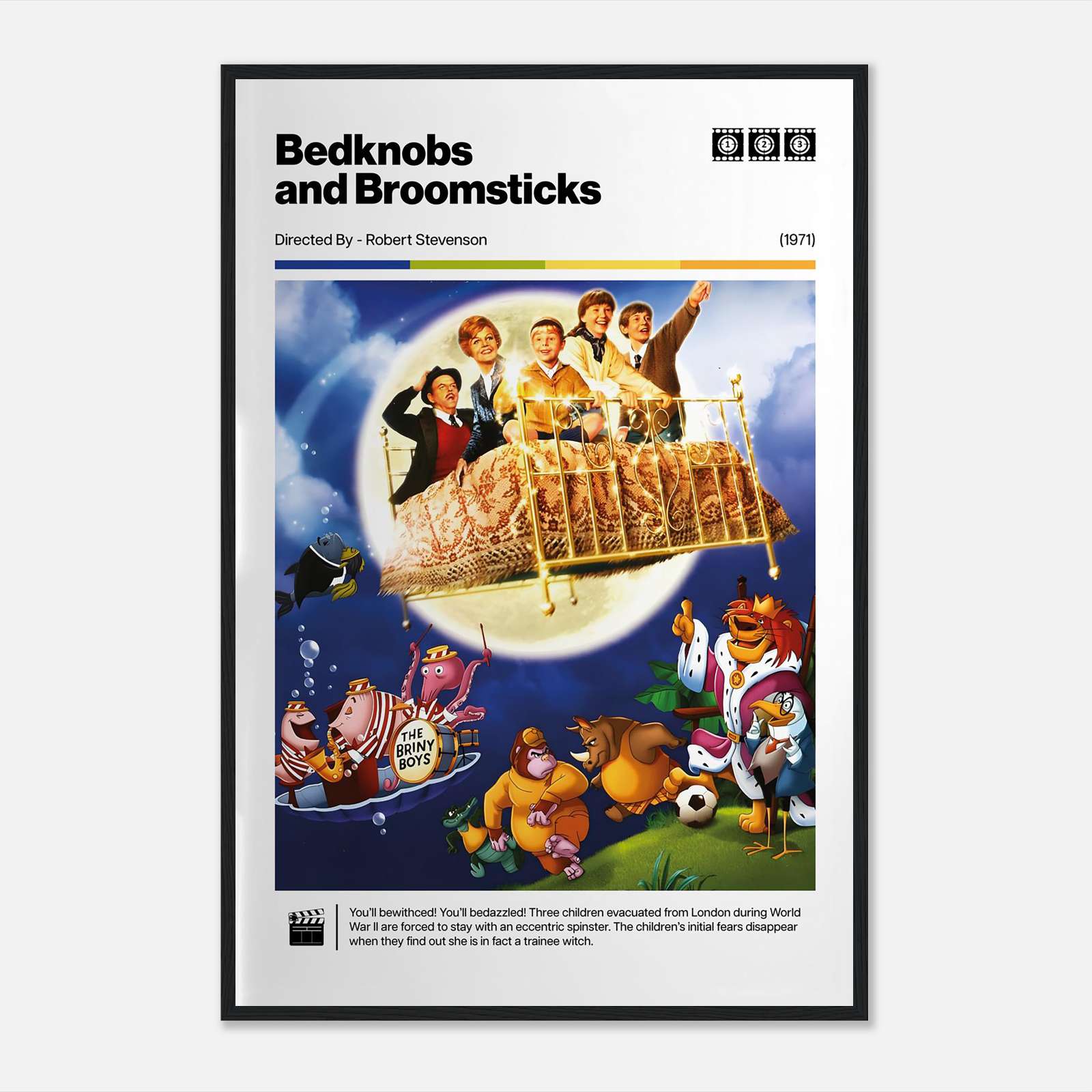 Bedknobs And Broomsticks Movie Poster, Vintage Movie Poster, Film ...