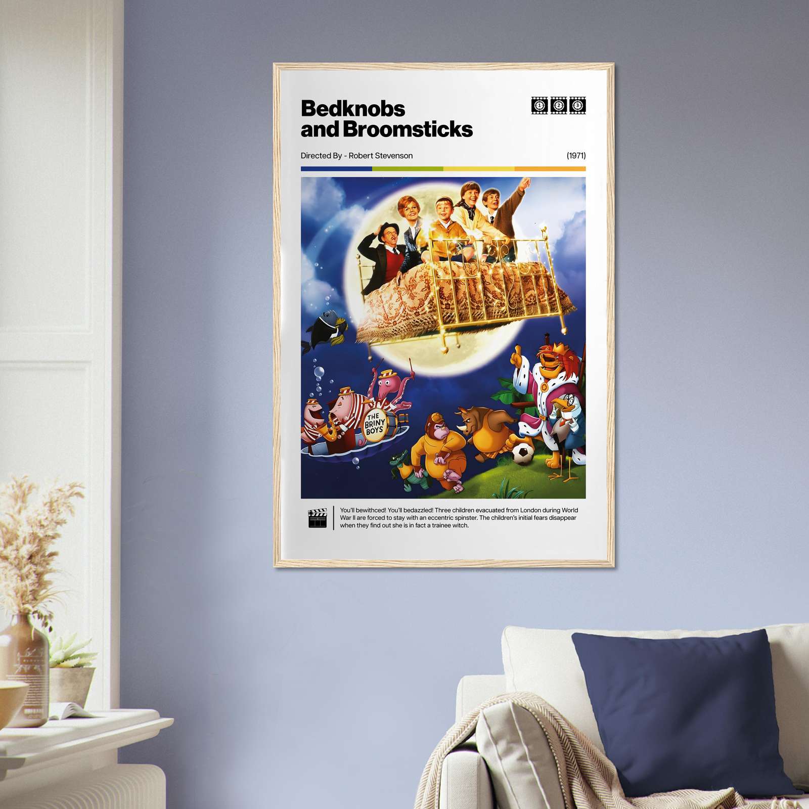 Bedknobs And Broomsticks Movie Poster, Vintage Movie Poster, Film ...