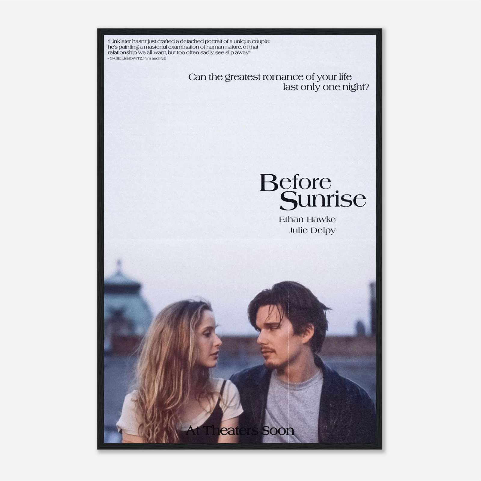 Before Sunrise Movie Poster, Full-Size Movie Poster, Ready to Hang ...