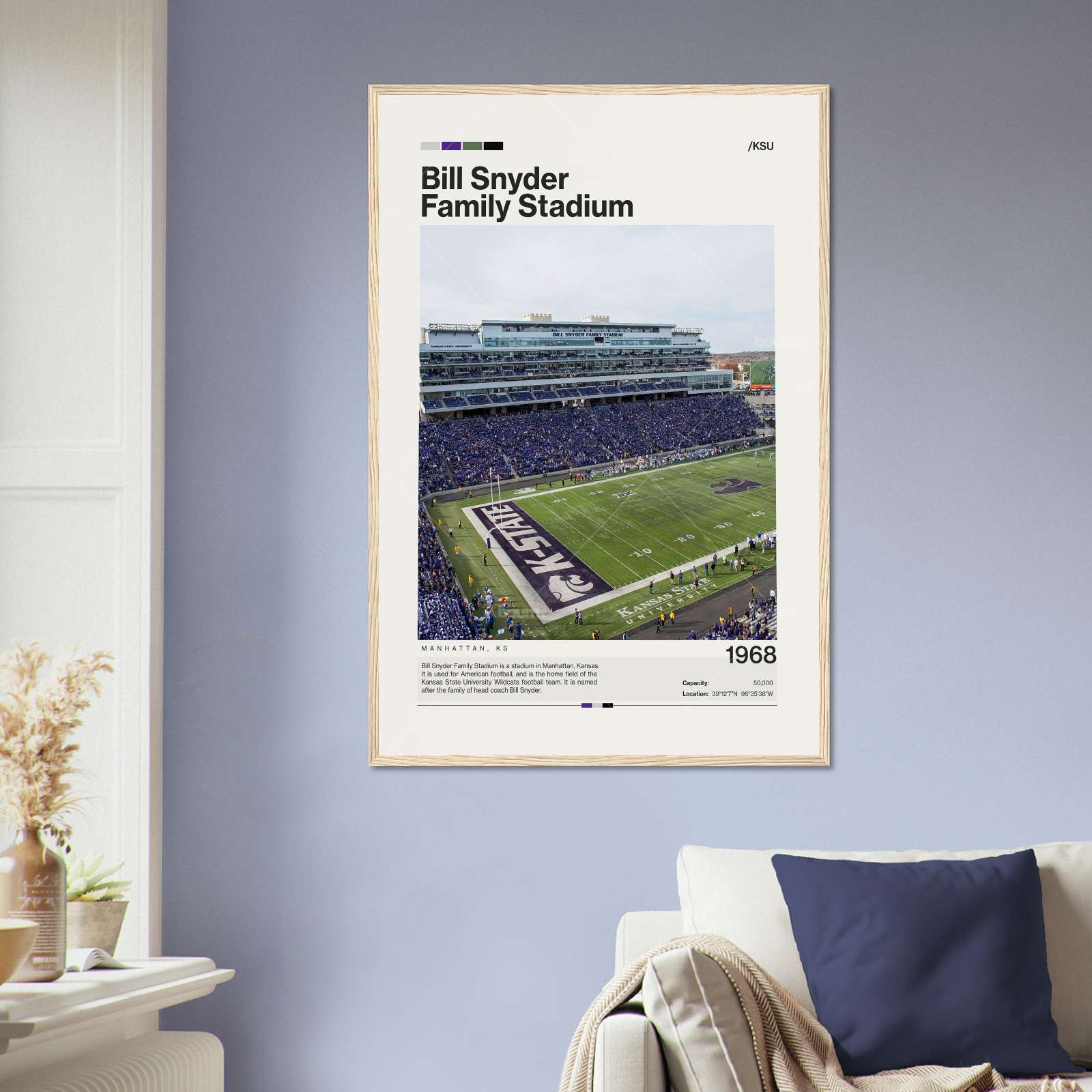 Bill Snyder Family Stadium Poster, Sports Poster, Full-Size Poster ...