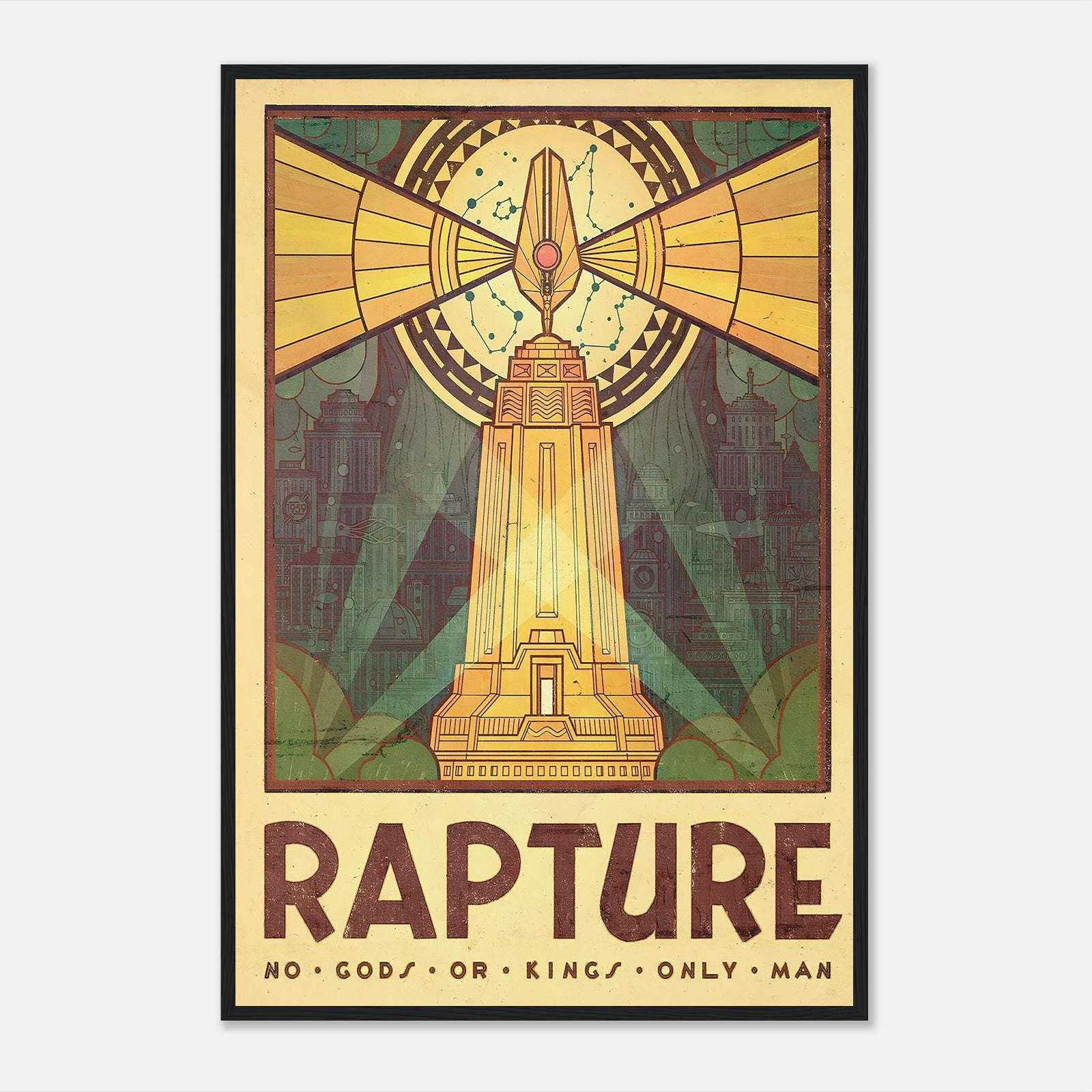 Bioshock Poster, Video Game Poster, Gaming Room Poster, Full-Size ...