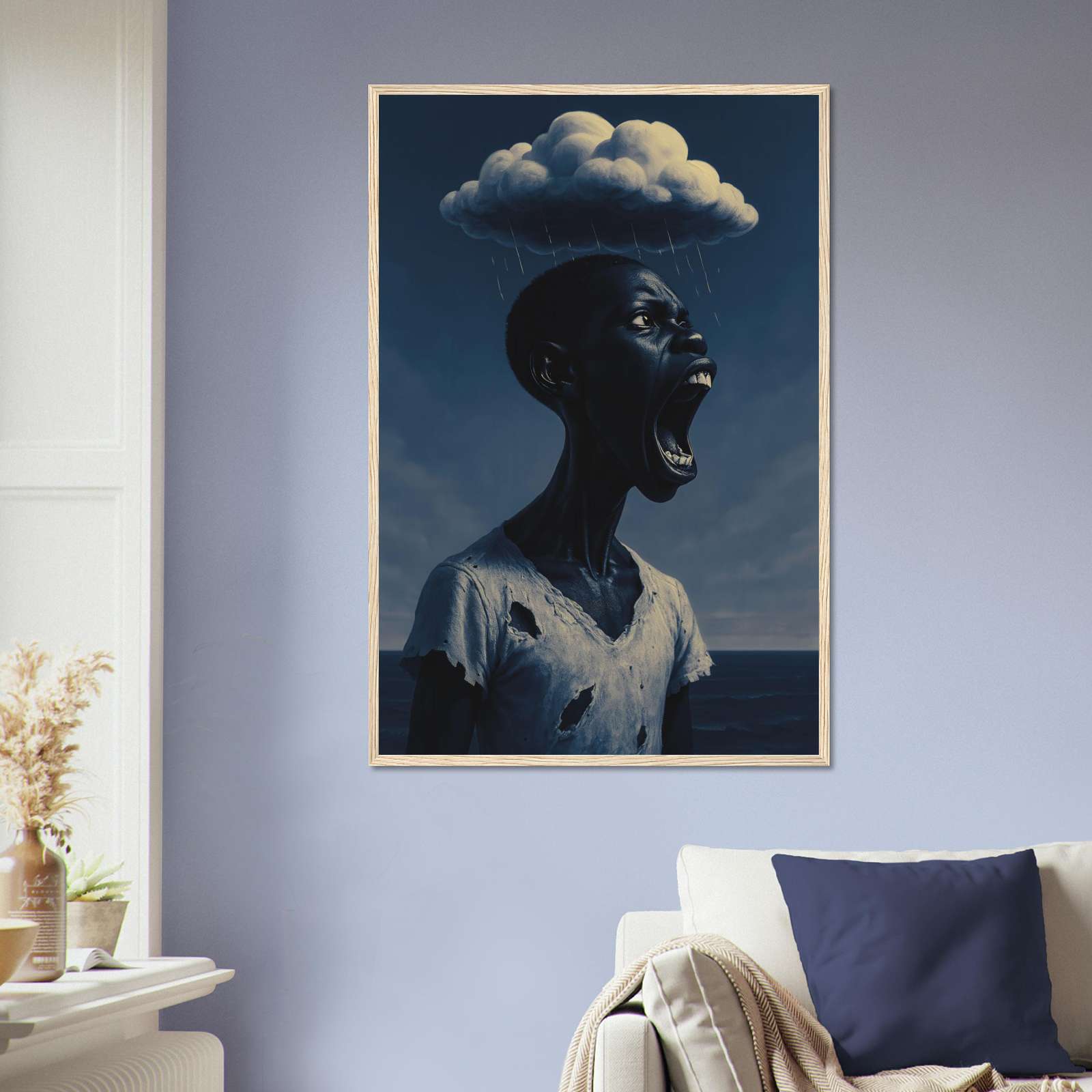 Black Boy Mental Health Poster, Full-Size Poster, Ready to Hang - Citiesbox