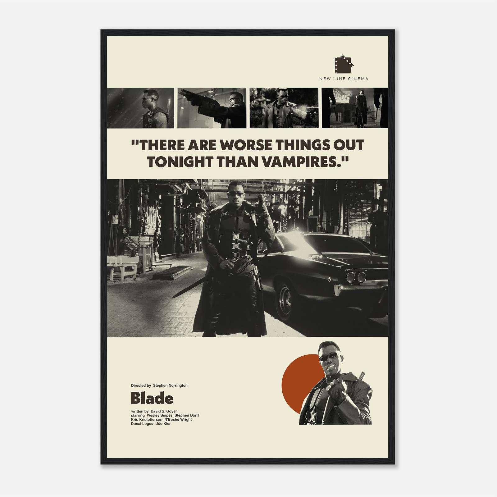 Blade Movie Poster, Vintage Movie Poster, Tv Series Poster, Full-Size ...