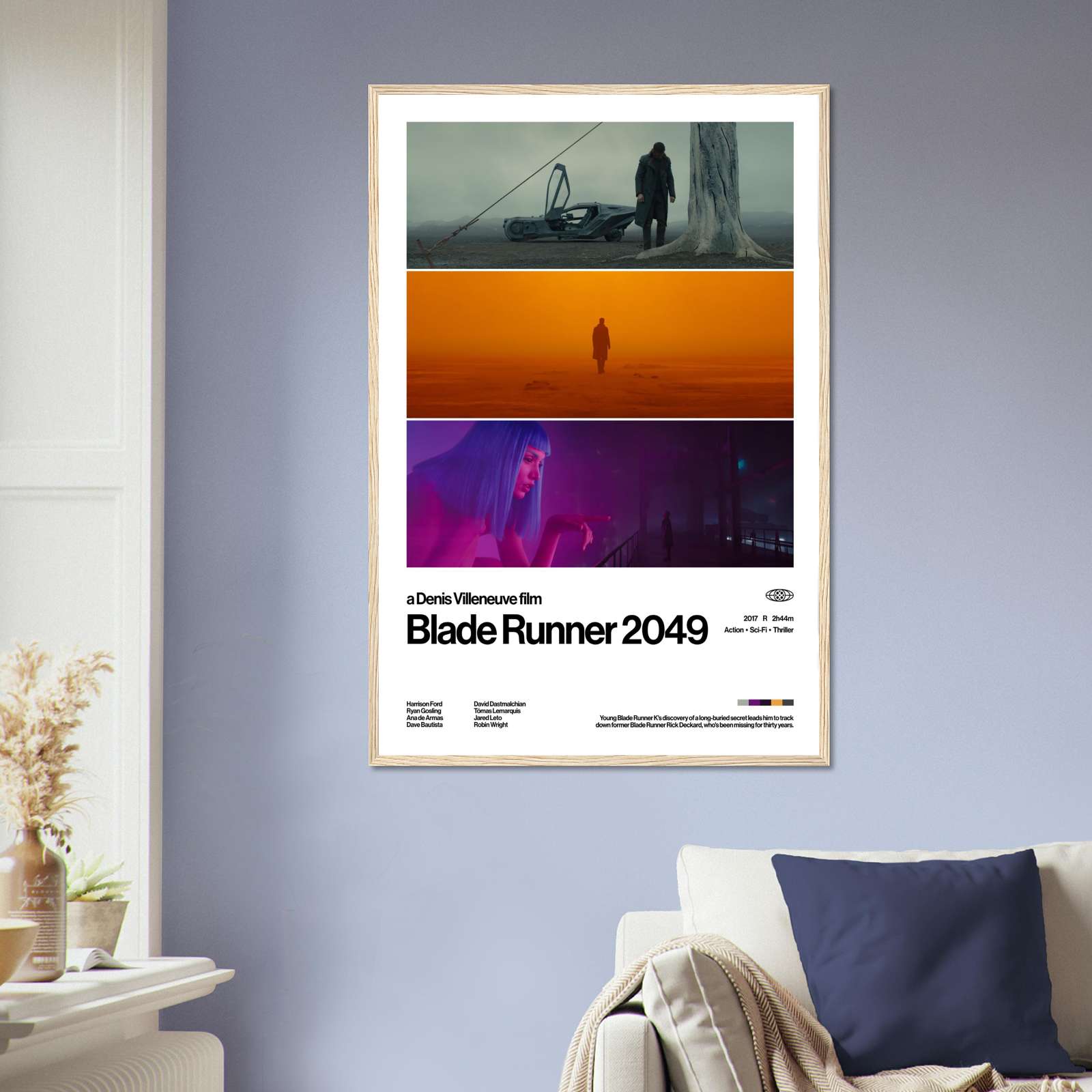 Blade Runner 2049 Movie Poster, Blade Runner 2049 Poster, Minimalist Wall Art Sci-Fi Film, Full ...