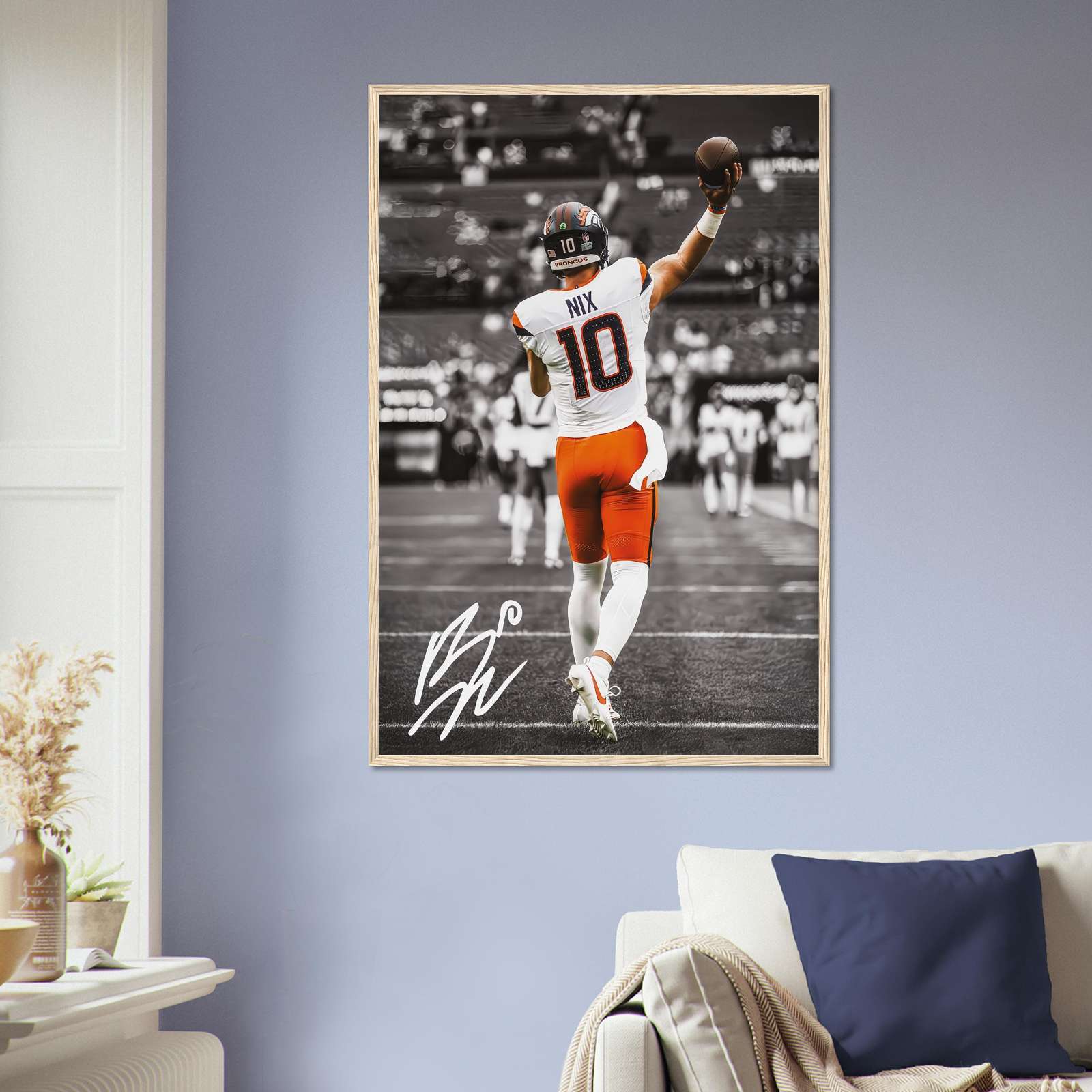 Bo Nix Poster, American Football Poster, Football Poster, Full-Size ...