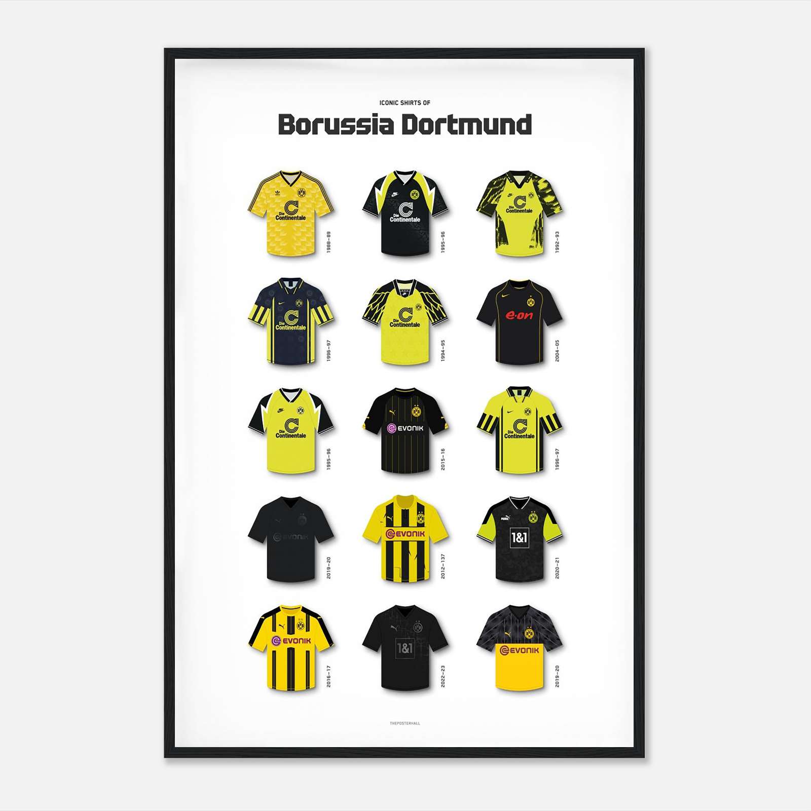 Borussia Dortmund Poster, Football Poster, Full-Size Poster, Ready to ...