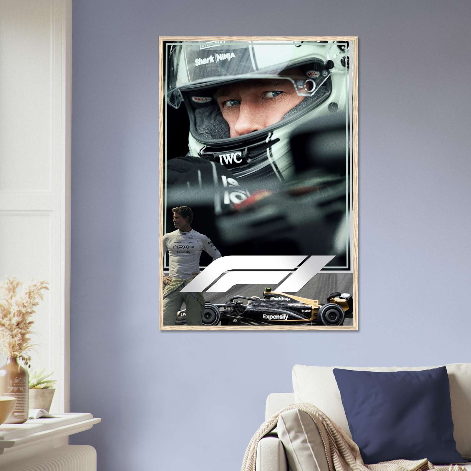 Brad Pitt F1 Movie Poster, Brad Pitt F1 Poster, 2025 Movie Poster, Full ...