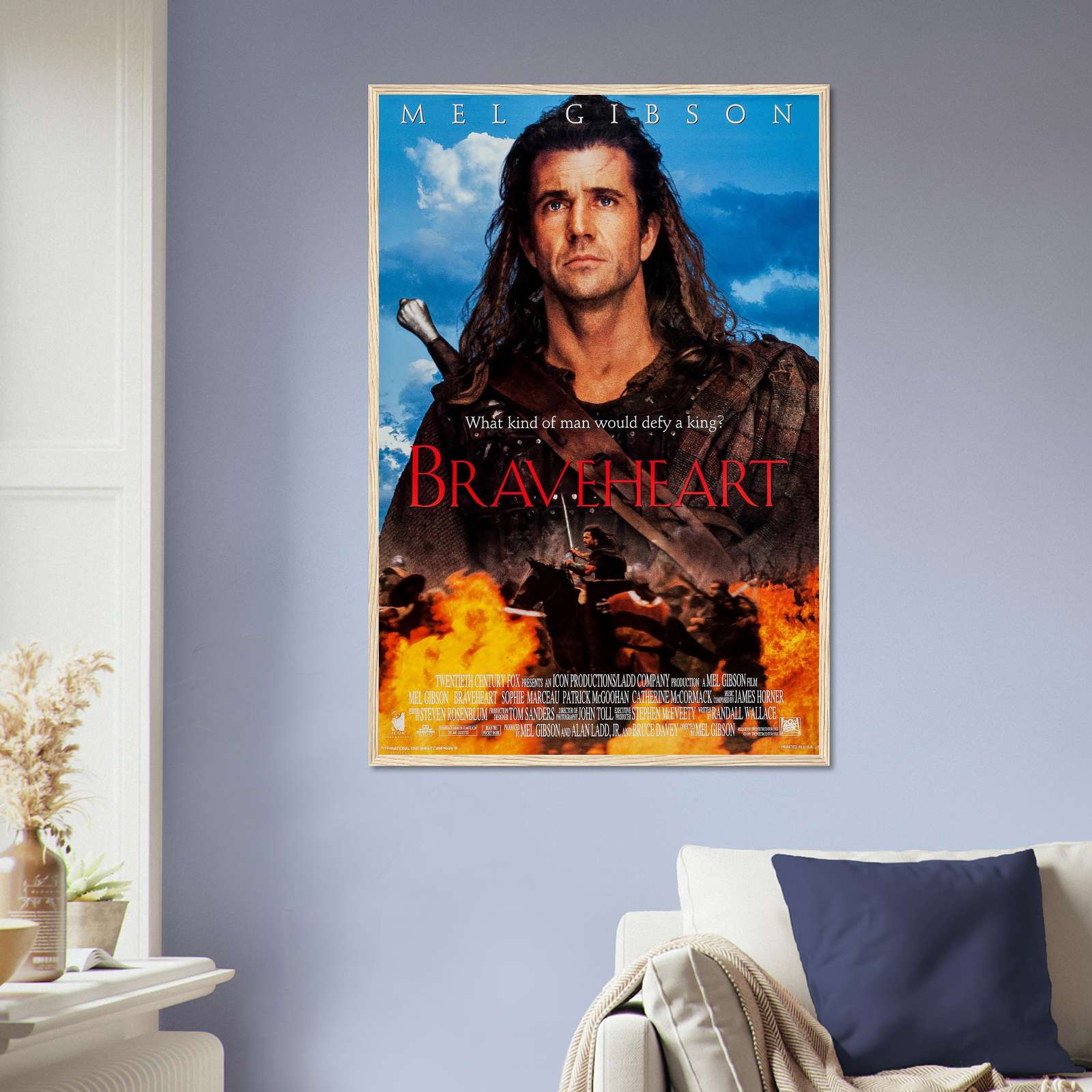 Braveheart Movie Poster, Vintage Movie Poster, Full-Size Poster, Ready ...