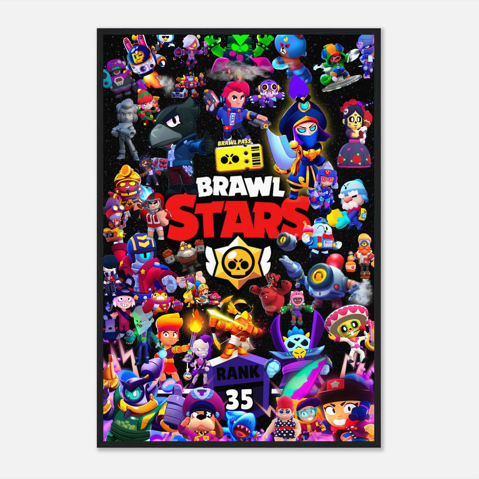 Brawl Stars Poster Stunning Wall Art For Fans Of The Popular Mobile ...