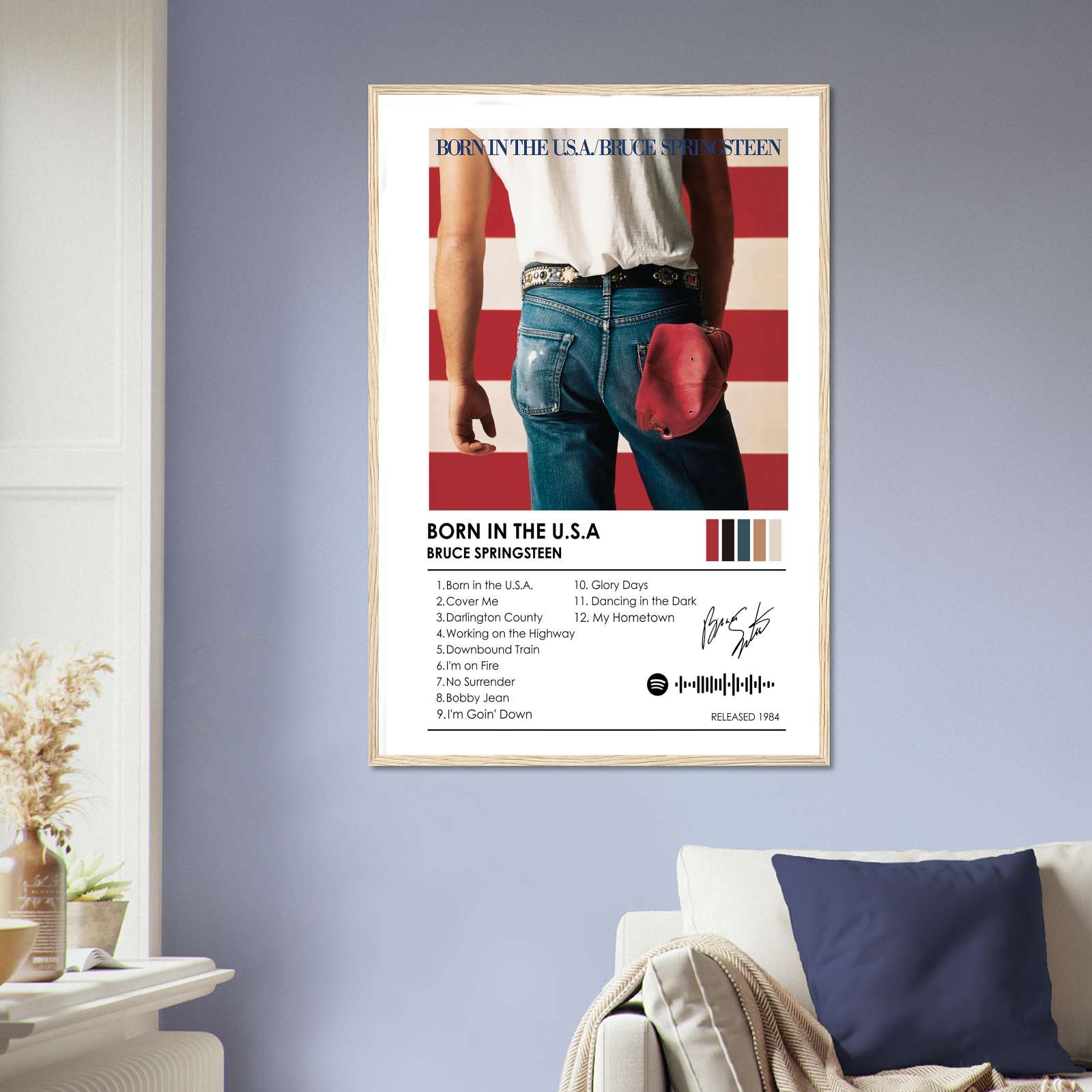 Bruce Springsteen Poster, Born In The U.S.A. Album Cover Print Album ...