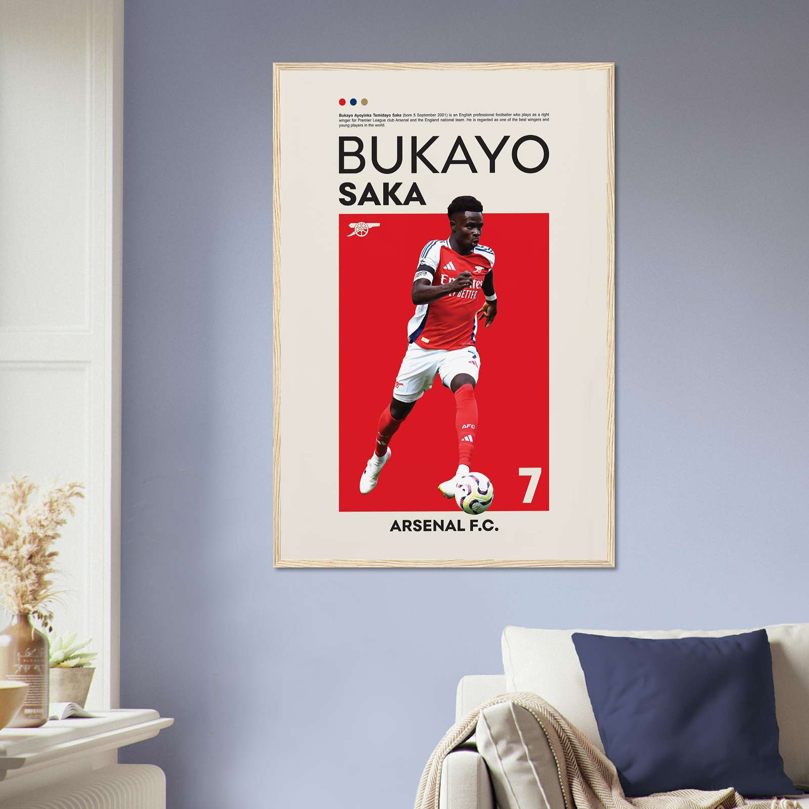 Bukayo Saka Poster, Football Player Poster, Football Poster, Sports ...