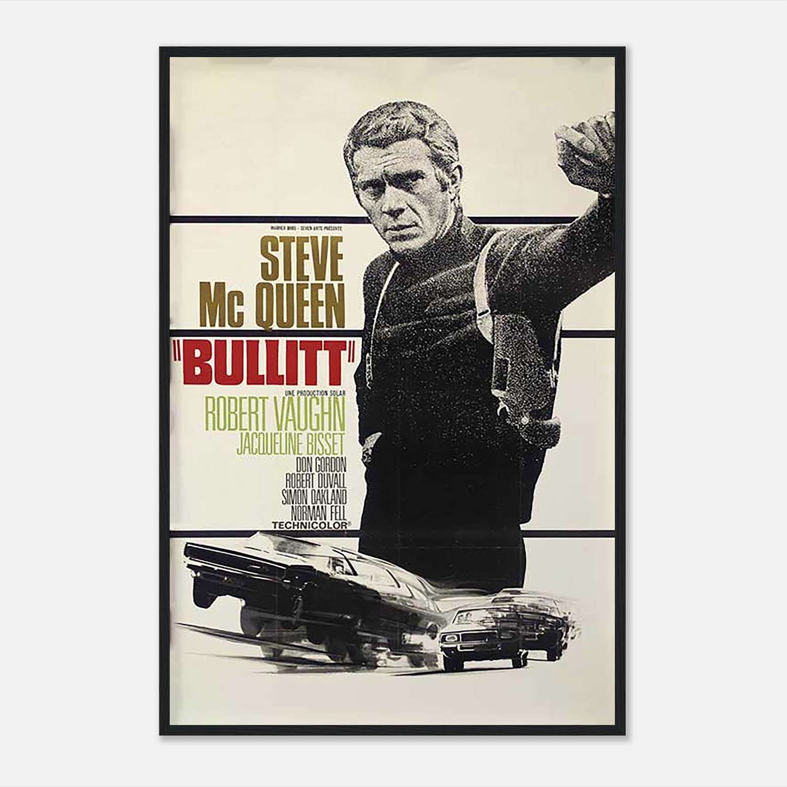 Bullitt Movie Poster, Full-Size Movie Poster, Ready to Hang - Citiesbox