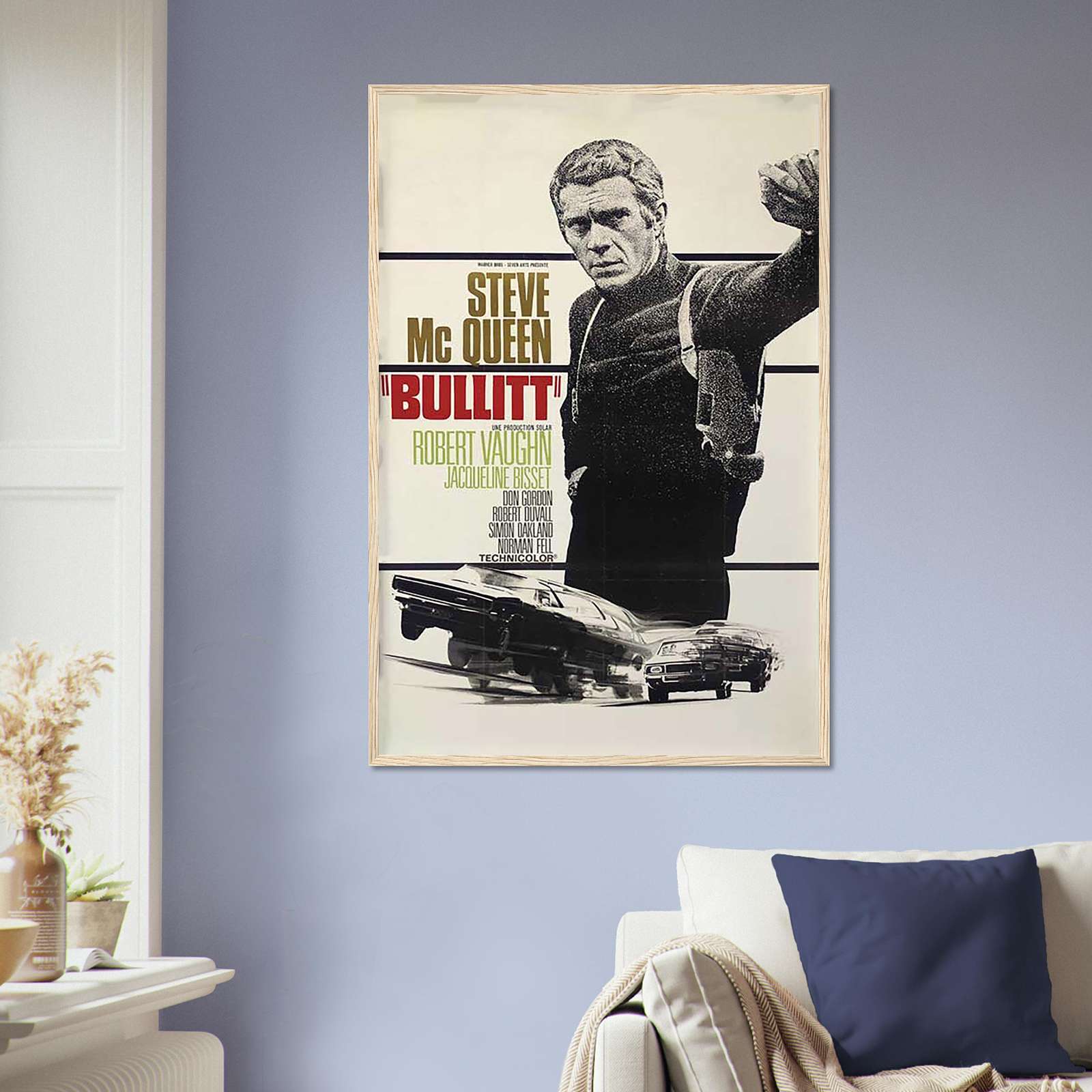 Bullitt Movie Poster, Full-Size Movie Poster, Ready to Hang - Citiesbox