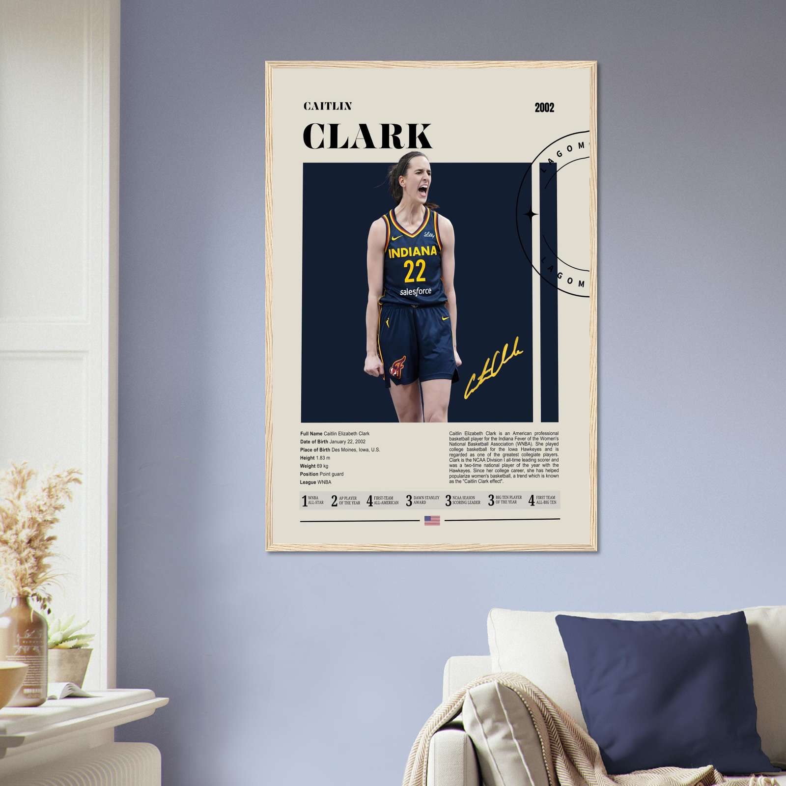 Caitlin Clark Poster, Basketball Player Poster, Sports Poster ...