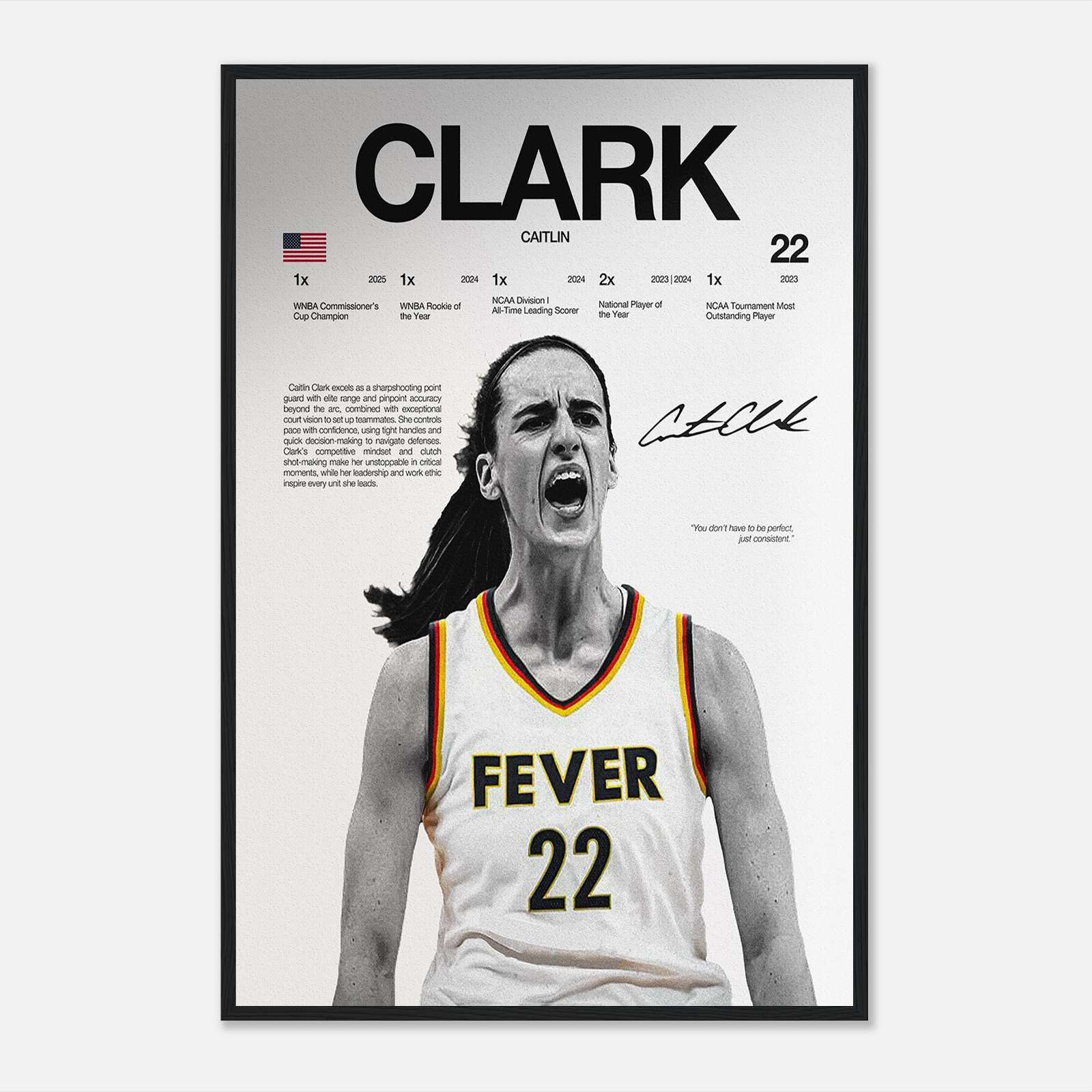 Caitlin Clark Poster, Basketball Poster, Full-Size Poster, Ready to ...
